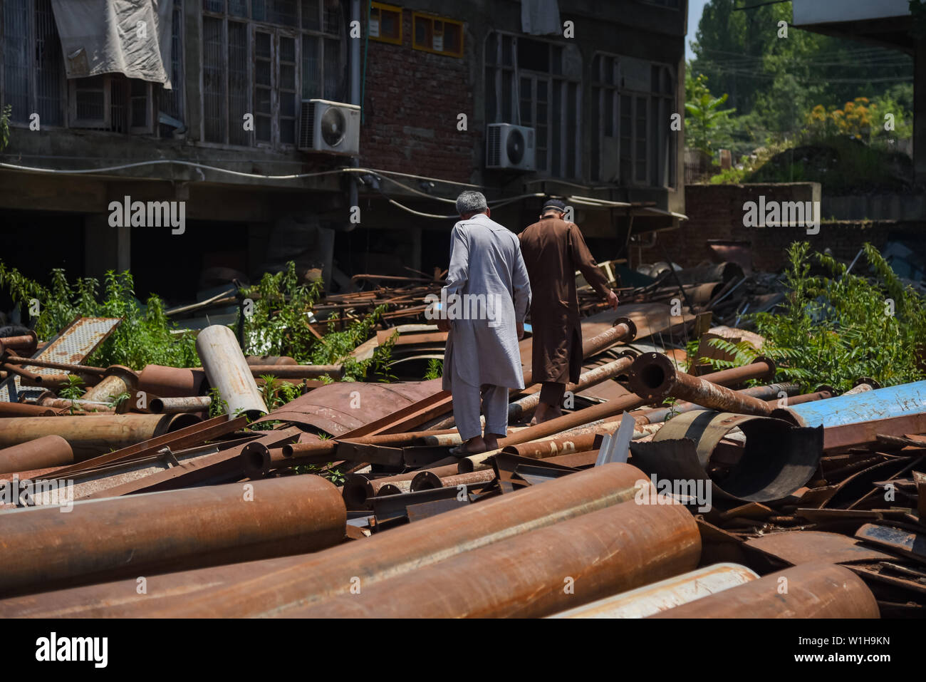 June 19, 2019 - Srinagar, Jammu and Kashmir, India - Customers look for ...