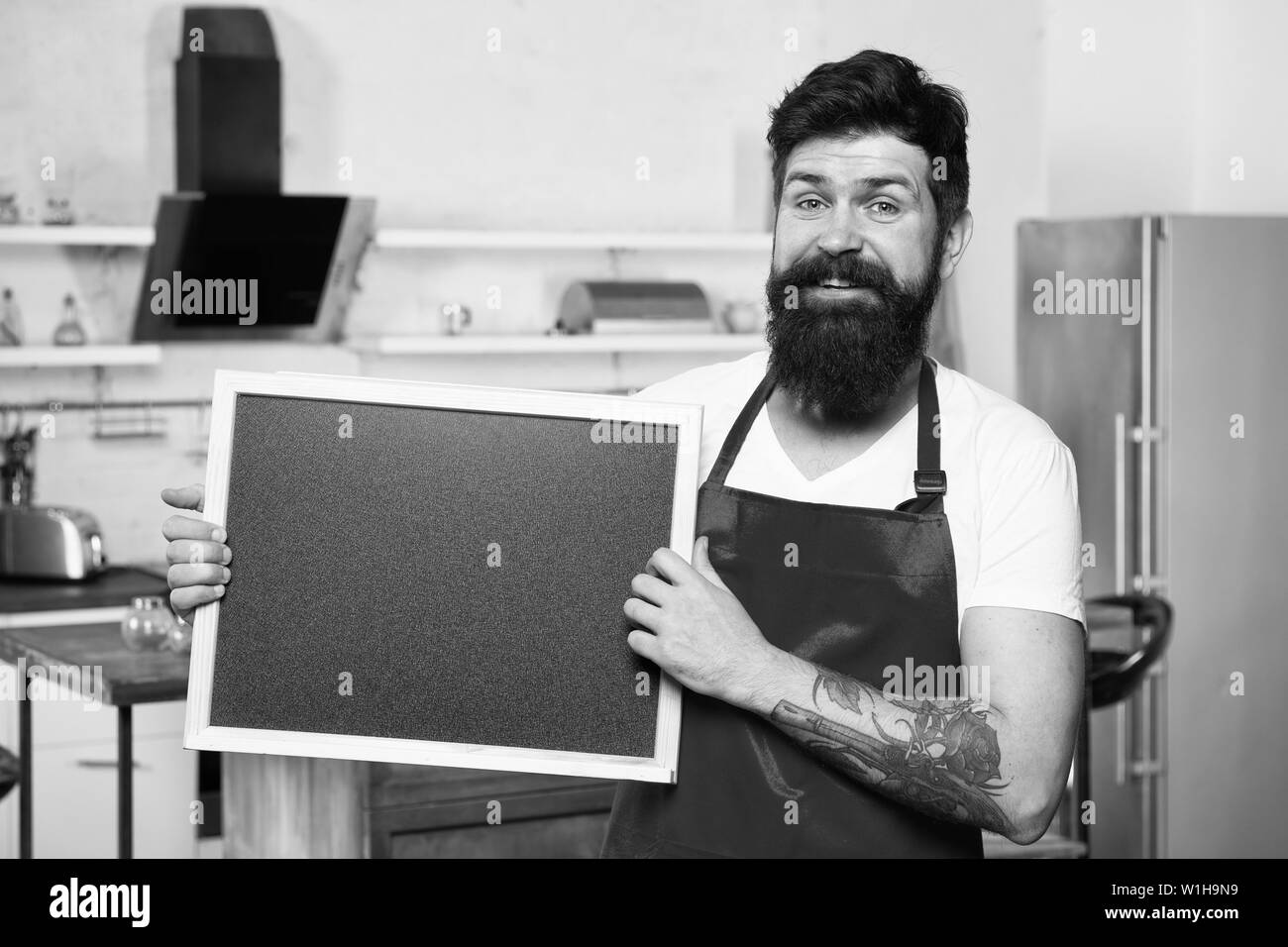 Try this meal. Cook advertising your product. Restaurant or cafe menu ...