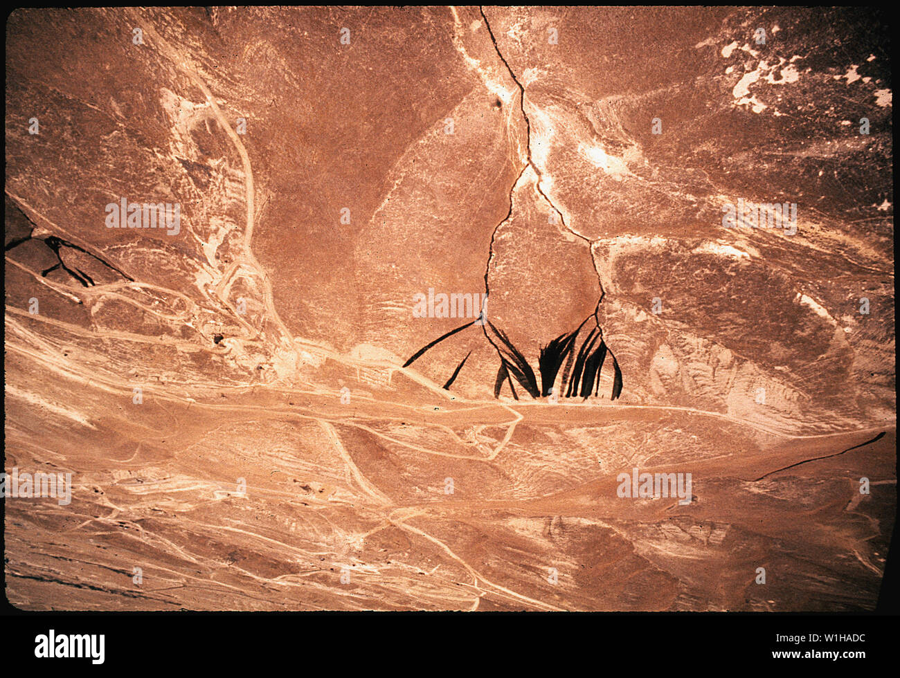 OIL WASTE ON BARREN HILLSIDE Stock Photo - Alamy