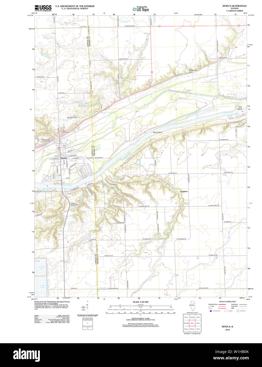 Seneca map hi-res stock photography and images - Alamy