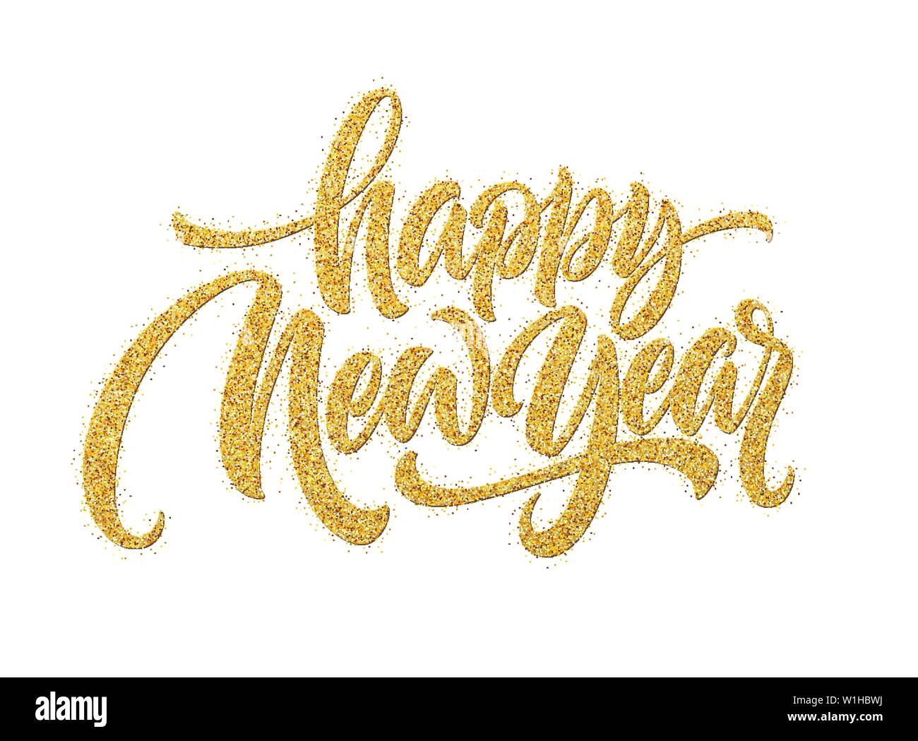 Happy New Year 2020. Lettering greeting inscription. Vector ...