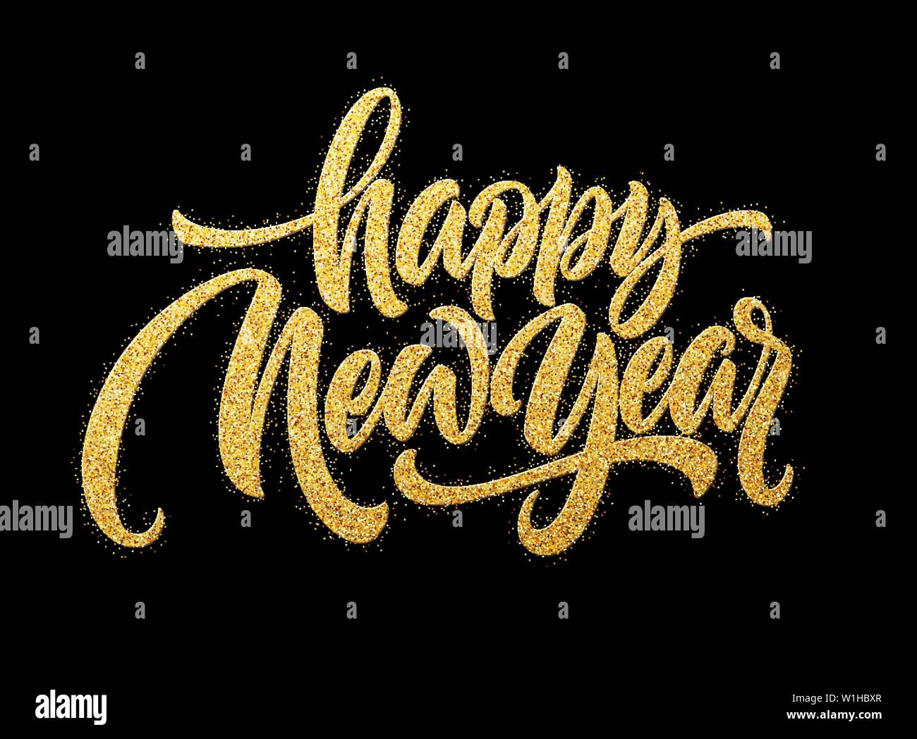 Happy New Year 2020. Lettering greeting inscription. Vector ...