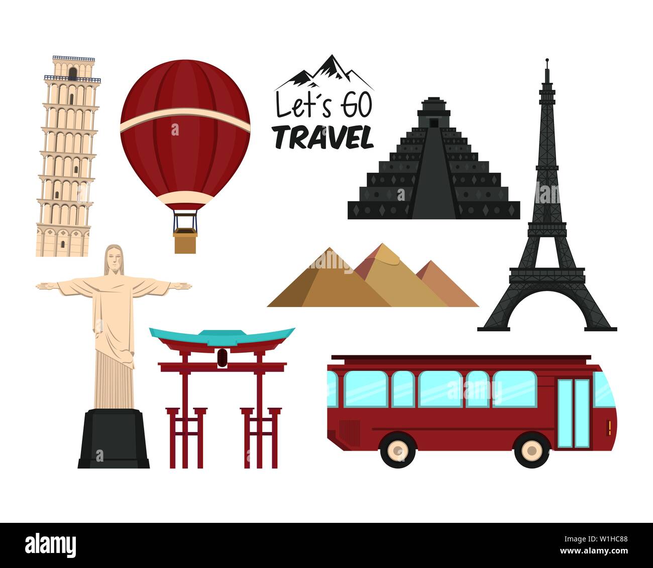 travel journey and tourism places Stock Vector Image & Art - Alamy