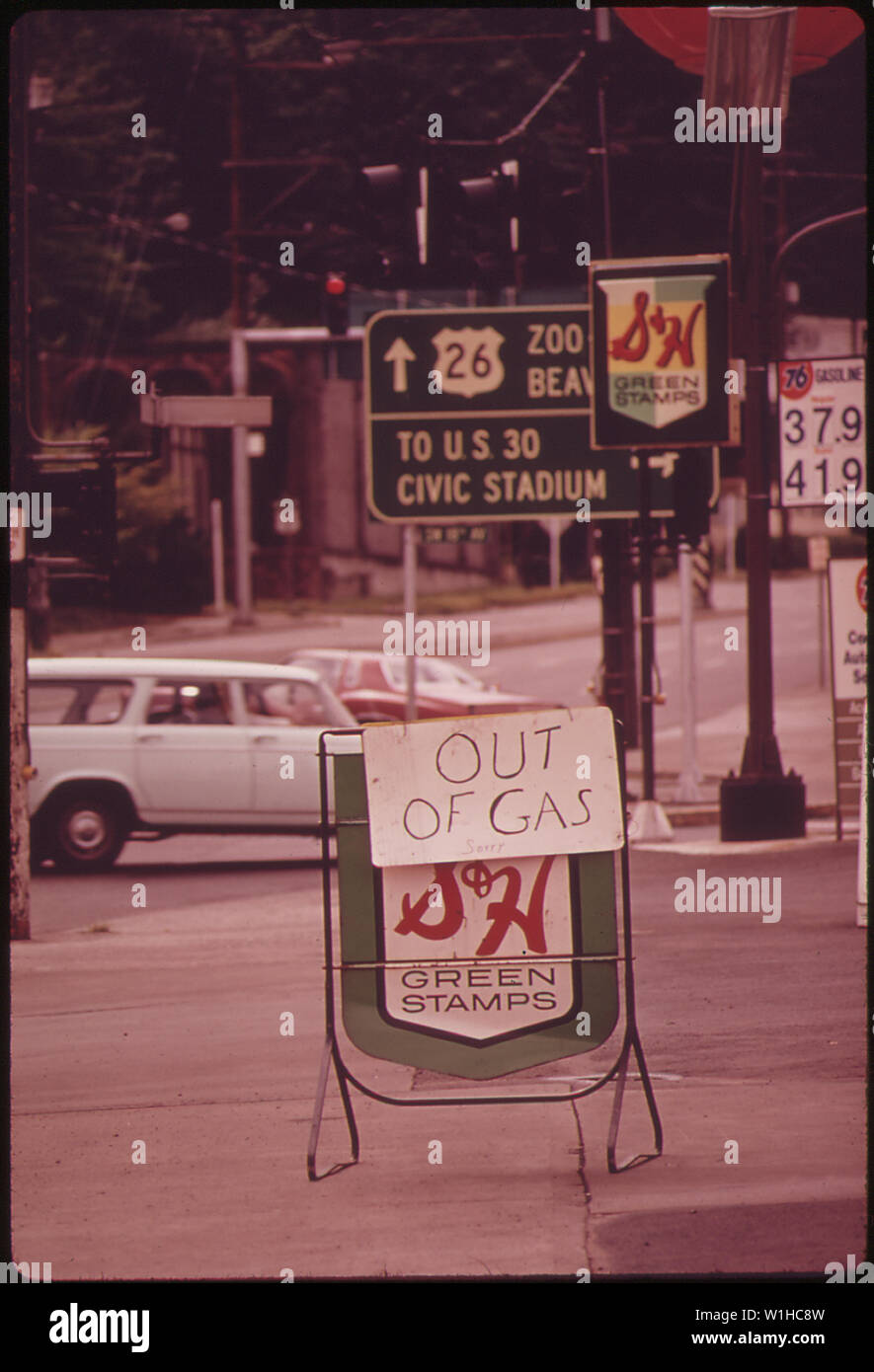 OUT OF GAS SIGNS HAVE CROPPED UP ALL OVER THE PORTLAND AREA SINCE THE ...