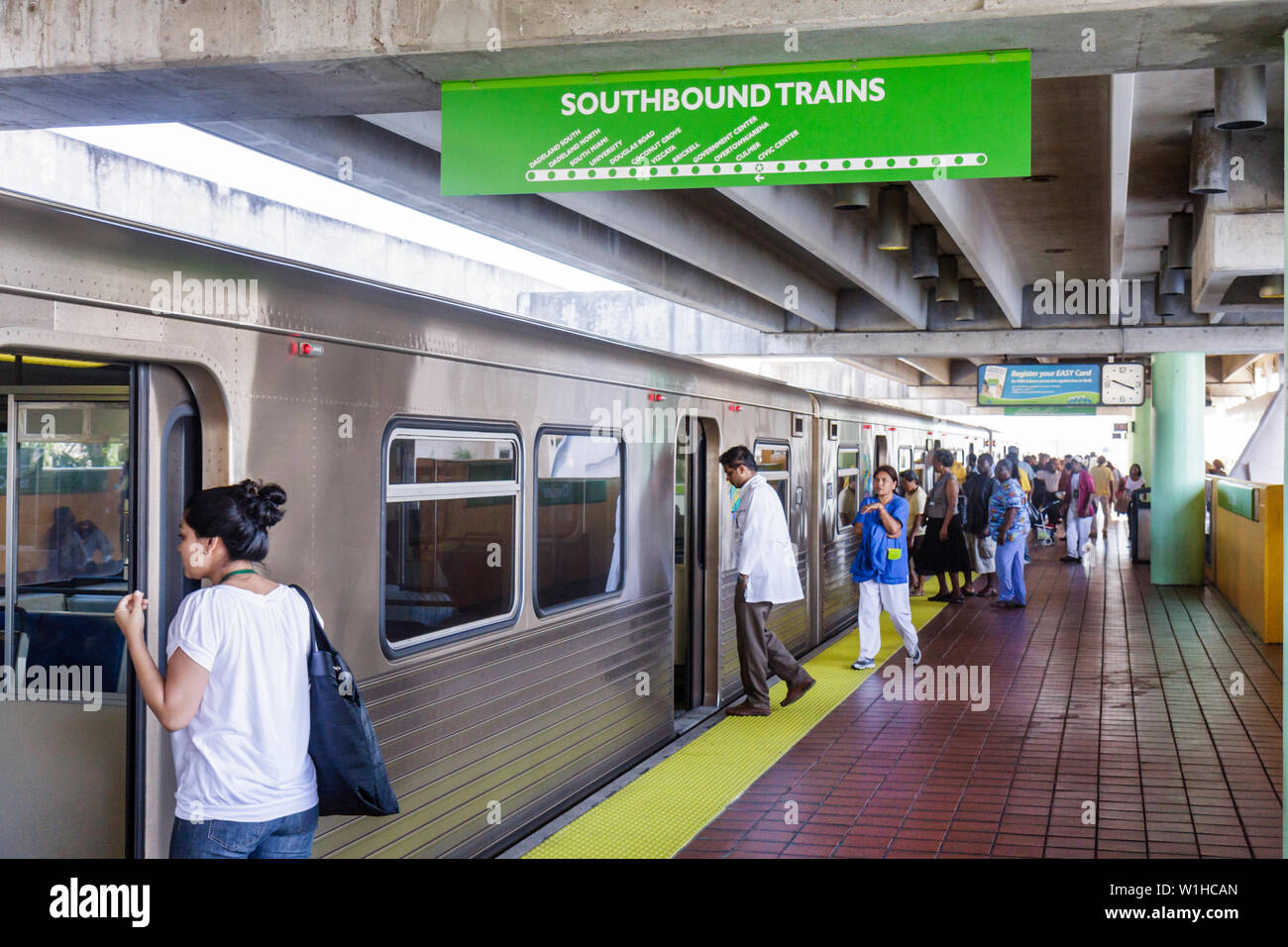 Miami Florida,Civic Center Station,Metrorail,mass transit,elevated rail ...