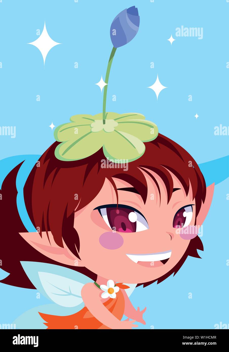 cute fairy character graphic icon vector illustration design Stock ...