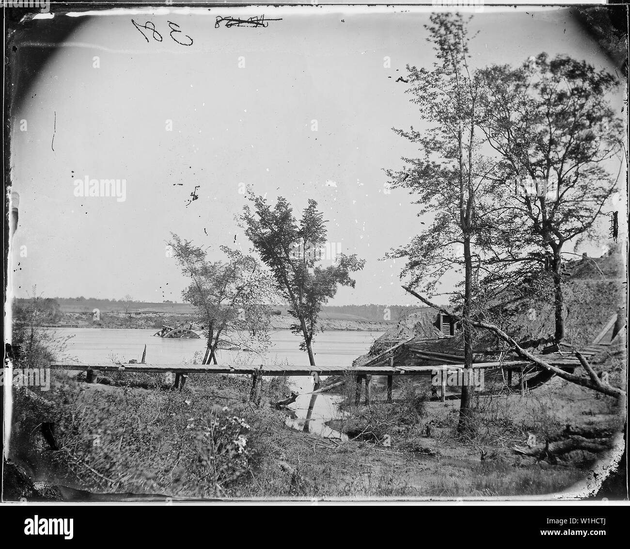 Obstruction on James River in front of Fort Darling, Va Stock Photo - Alamy