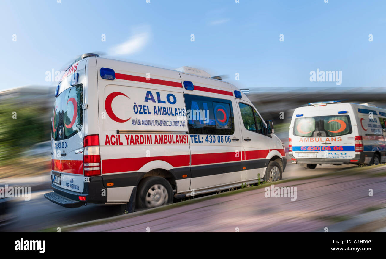Turkey hospital ambulance hi-res stock photography and images - Alamy