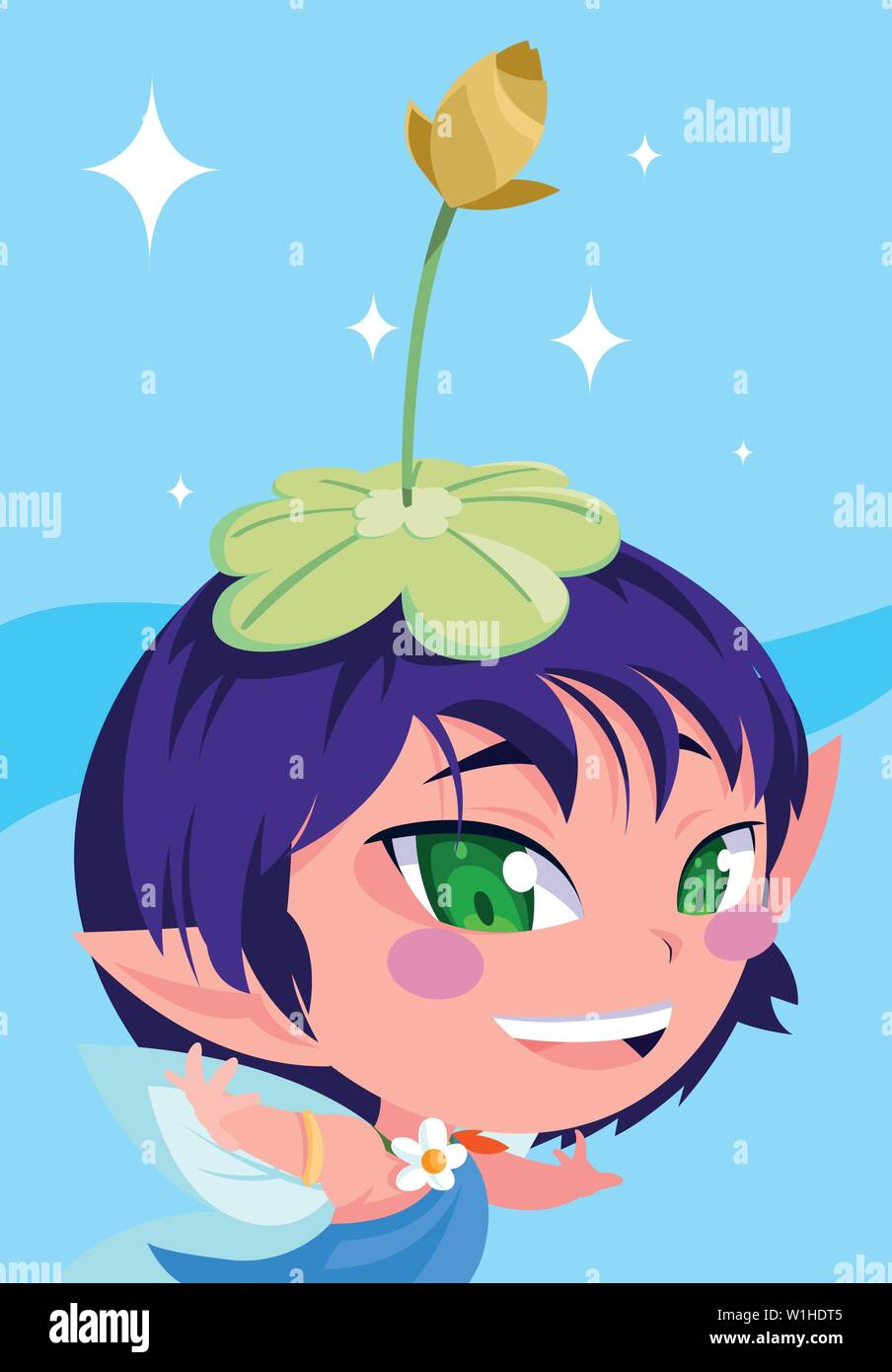 cute fairy character graphic icon vector illustration design Stock ...