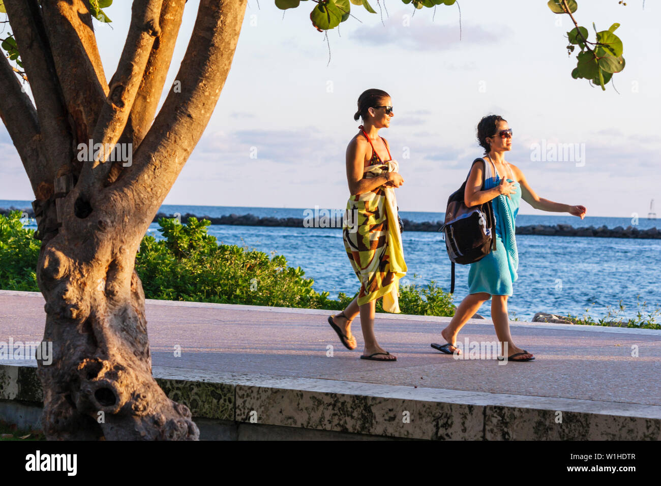Miami Beach Florida,South Pointe Park,Point,walkway,Government Cut ...