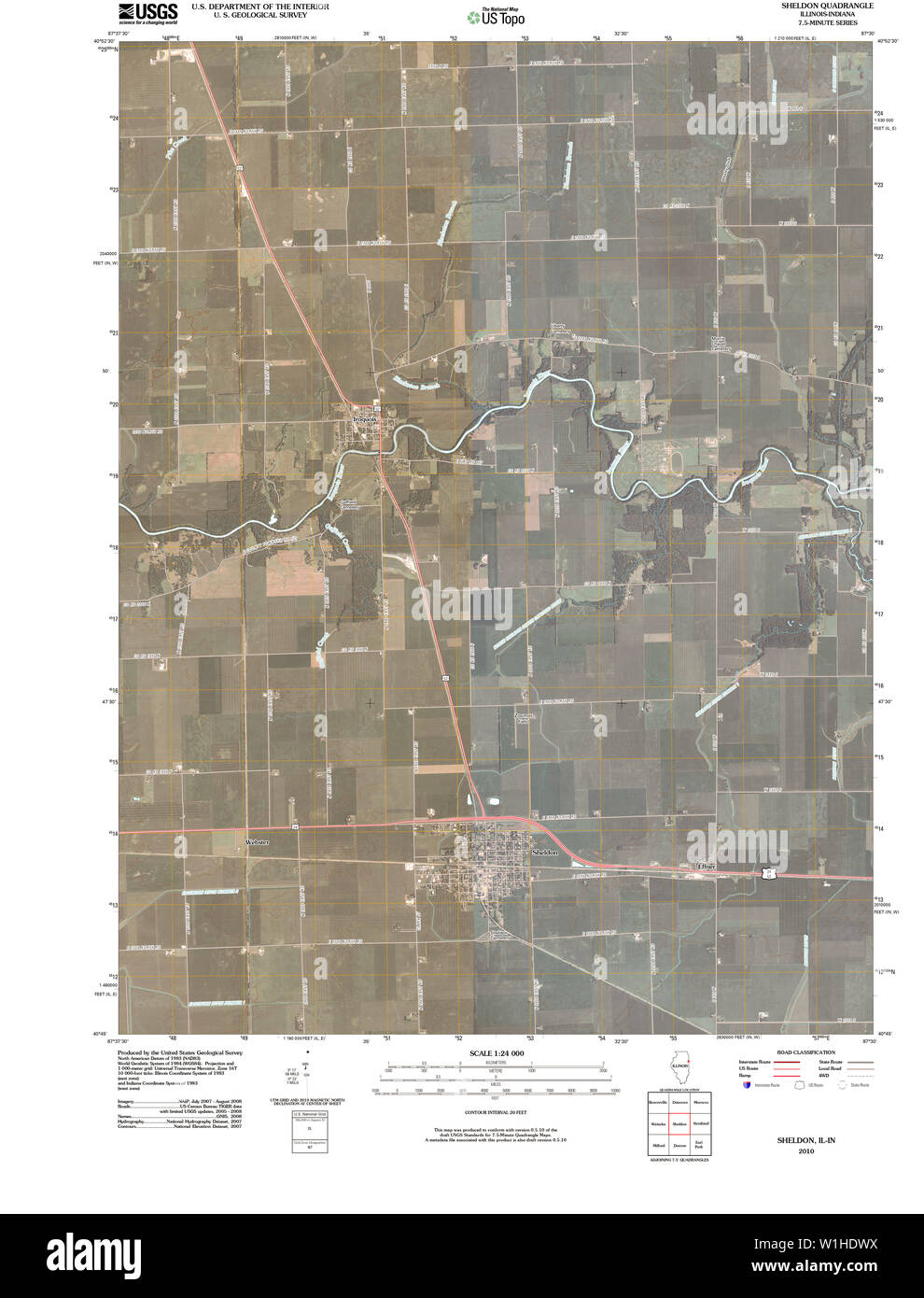 Map of sheldon hi-res stock photography and images - Alamy