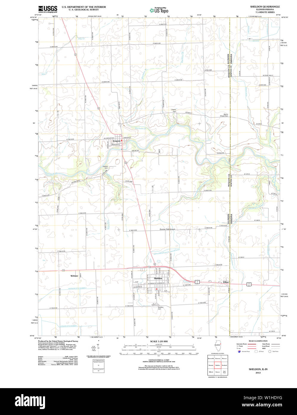 Map of sheldon hi-res stock photography and images - Alamy
