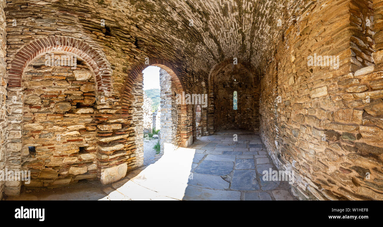 Medieval christian temple of 11th century, in Hymettus mount, Athens ...