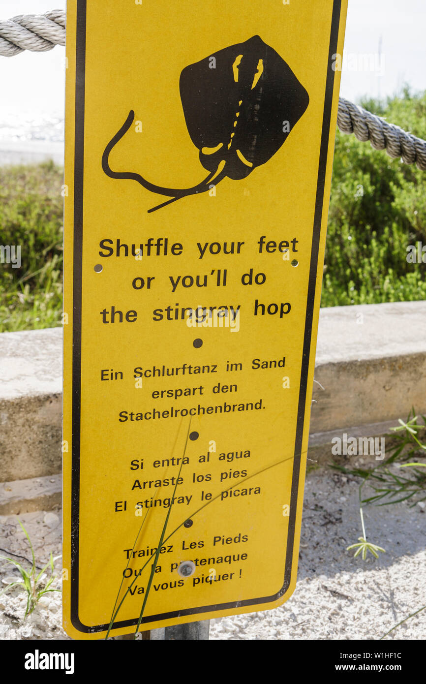 Bilingual French And English Warning Sign High Resolution Stock ...