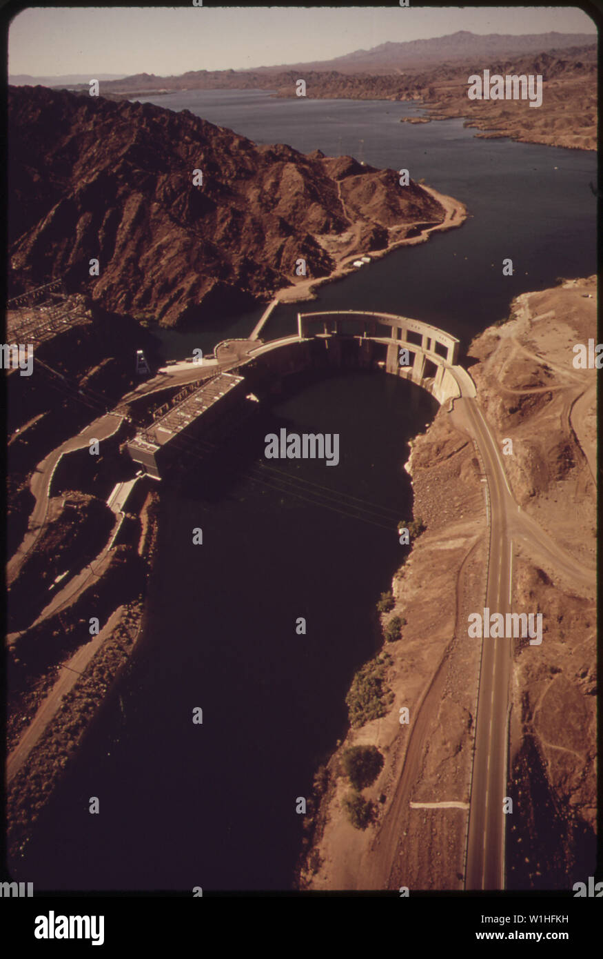 PARKER DAM ON THE COLORADO RIVER Stock Photo - Alamy
