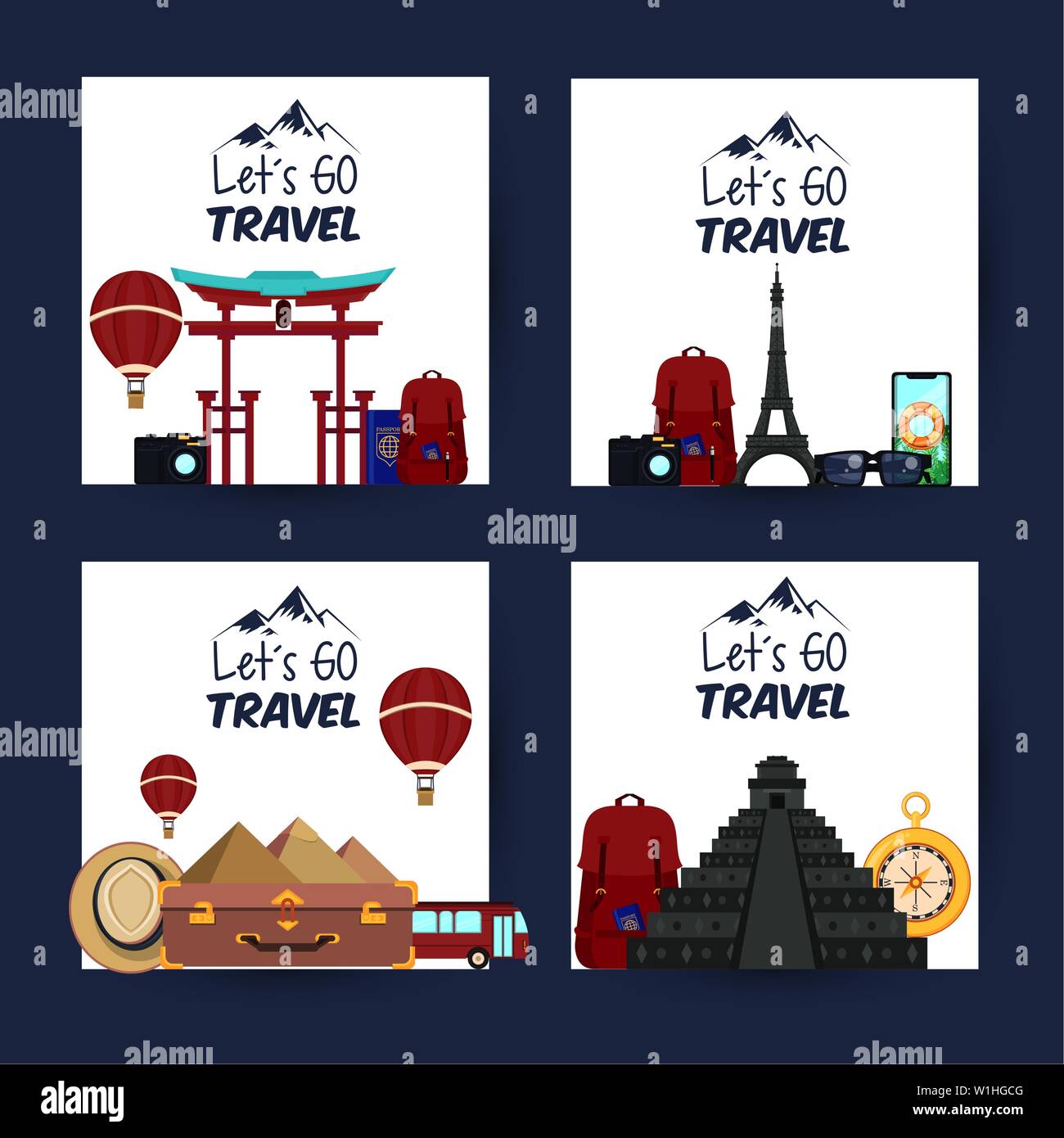 travel journey and tourism places Stock Vector Image & Art - Alamy