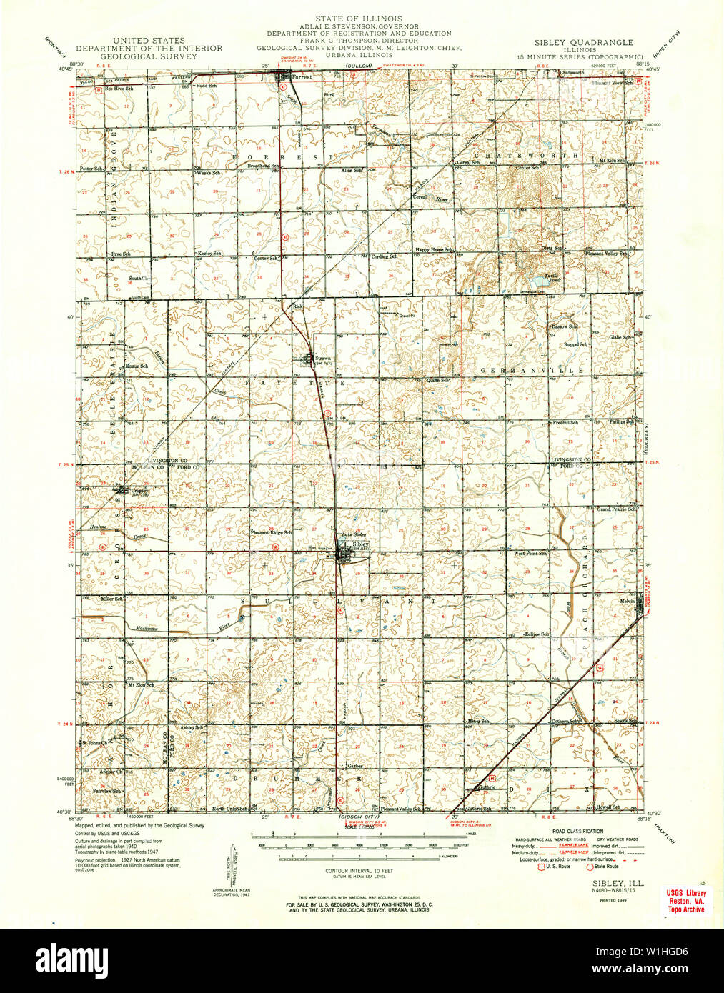Map of sibley hi-res stock photography and images - Alamy
