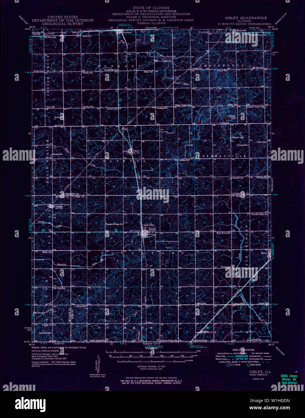 Map of sibley hi-res stock photography and images - Alamy