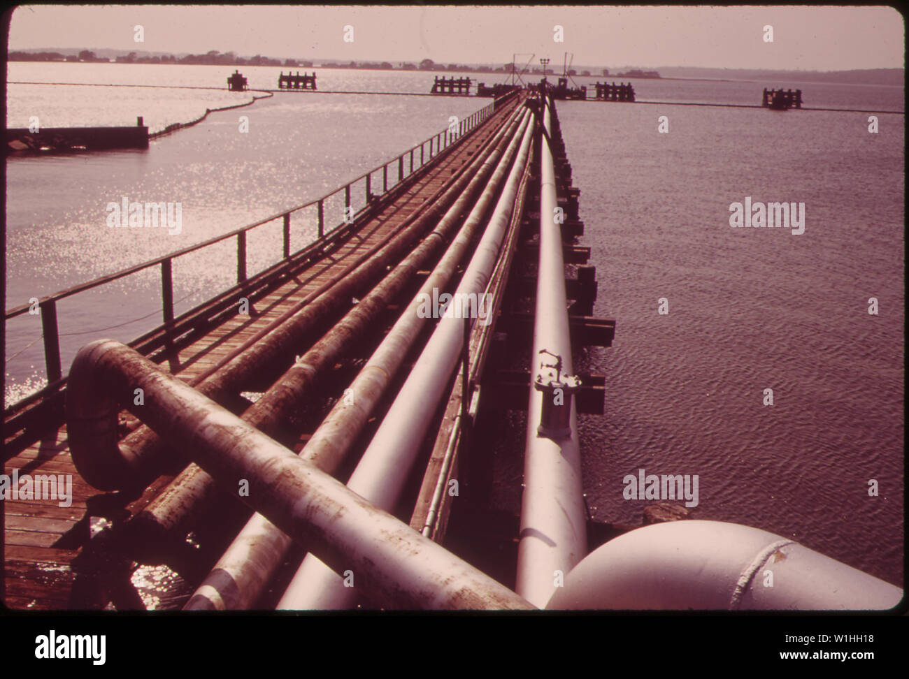 PIPELINES FROM DOCK OF NORTHEAST PETROLEUM TANKER TERMINAL ON MT. HOPE ...