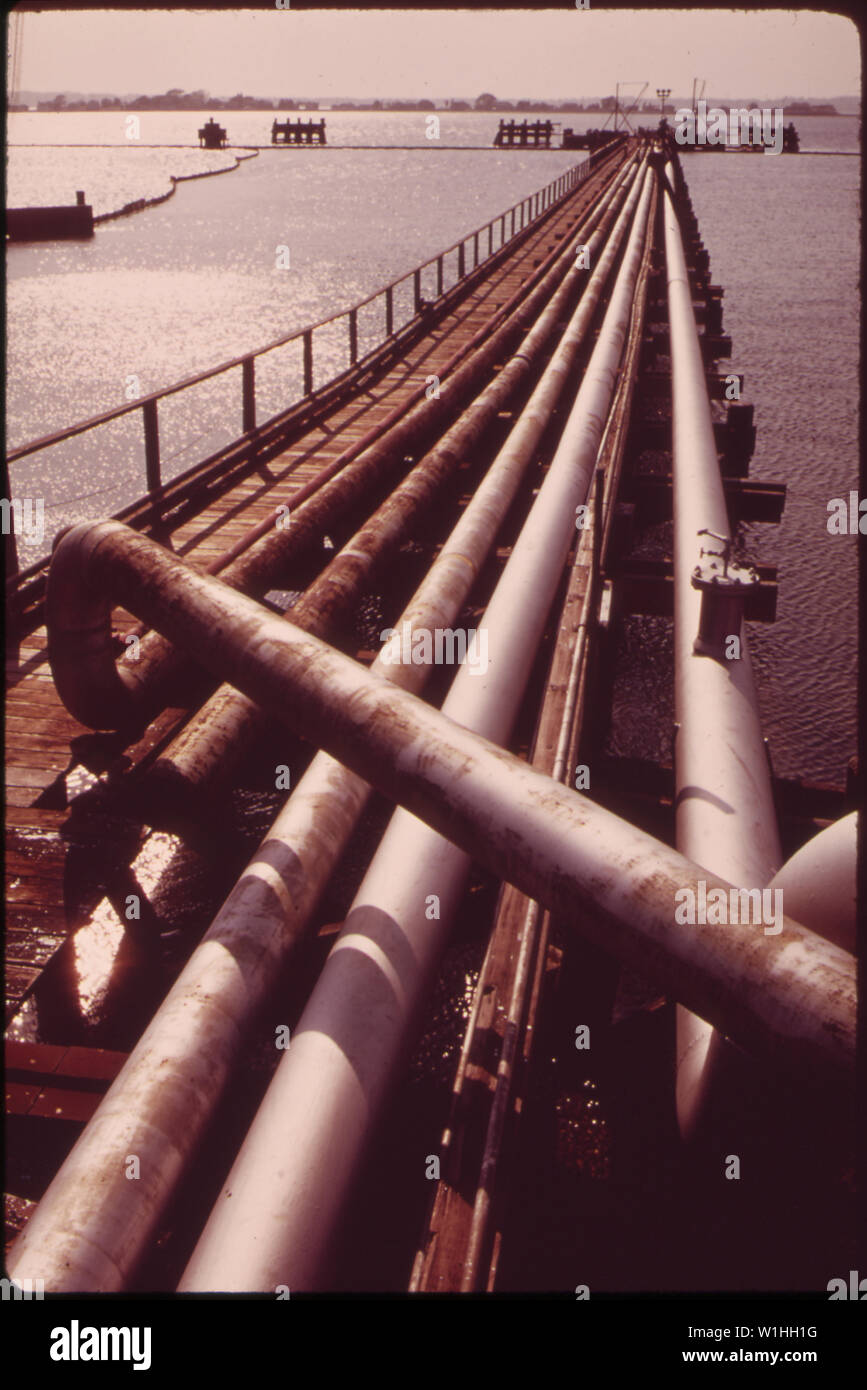 PIPELINES FROM DOCK OF NORTHEAST PETROLEUM TANKER TERMINAL ON MT. HOPE ...