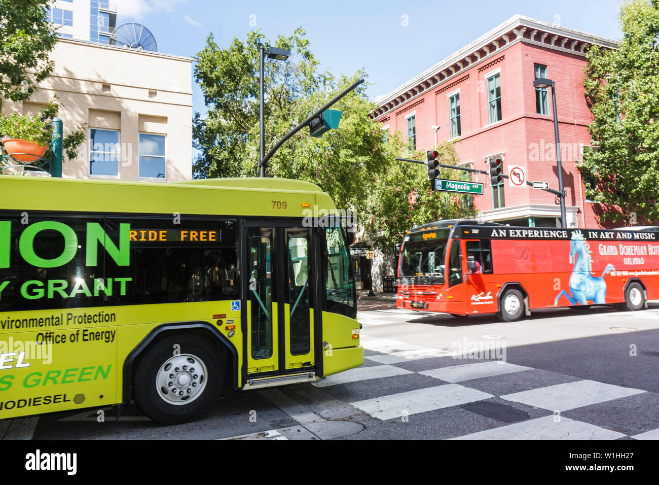 Orlando Florida,Downtown Historic District,Magnolia Avenue,corner ...