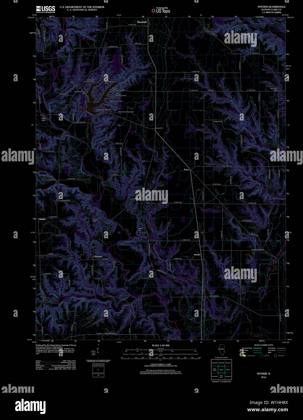 Snyder map hi-res stock photography and images - Alamy