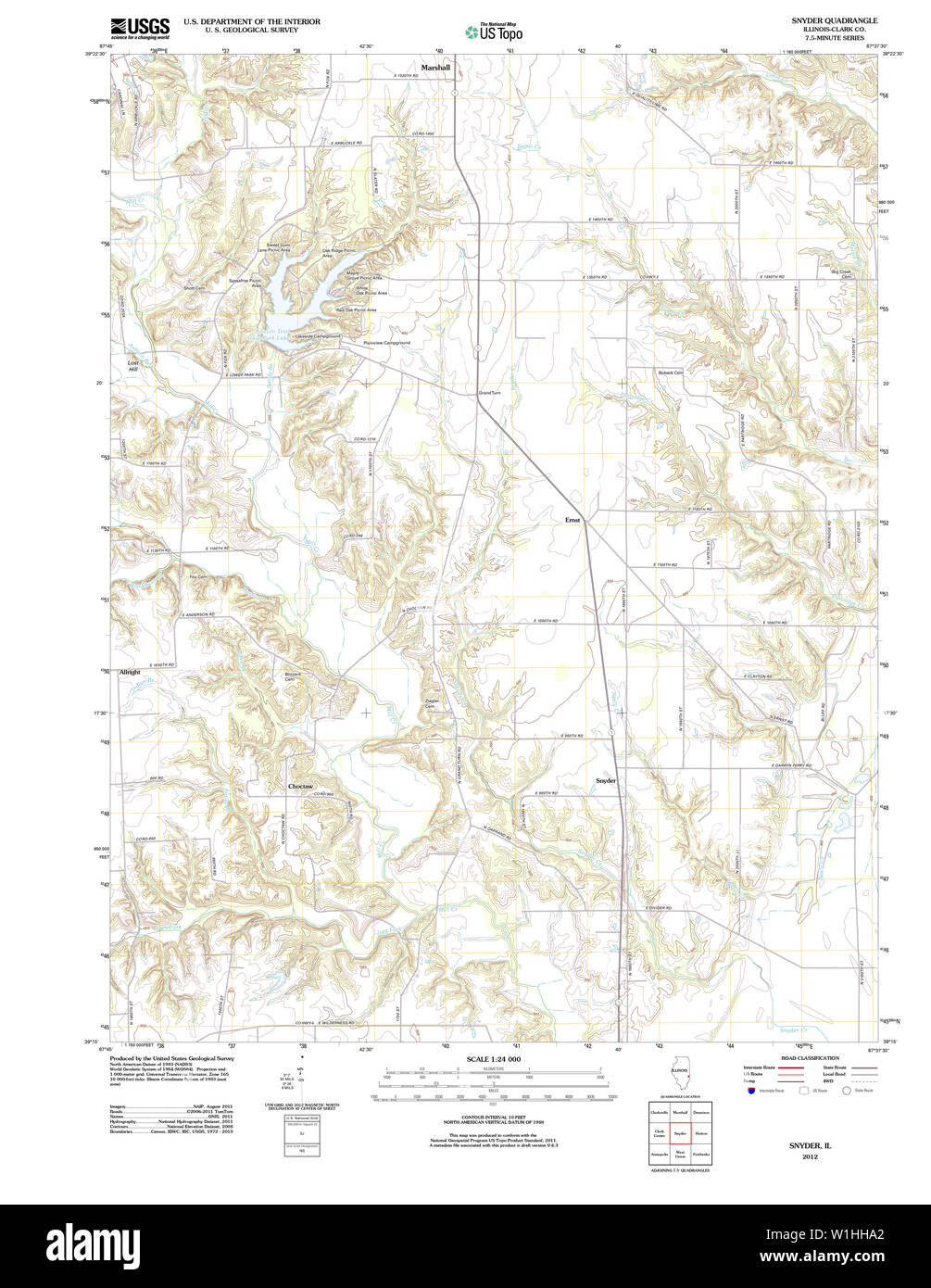 Map of snyder hi-res stock photography and images - Alamy