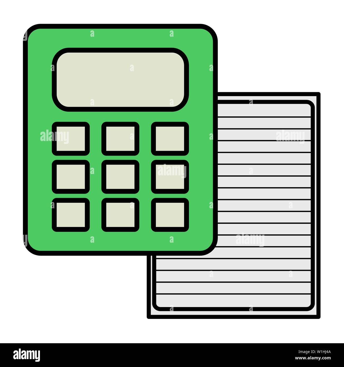 Personal diary calculator Stock Vector Images - Alamy