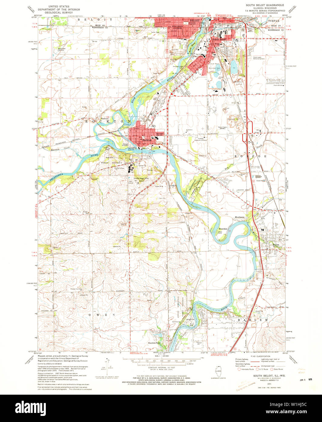 Map of beloit hi-res stock photography and images - Alamy