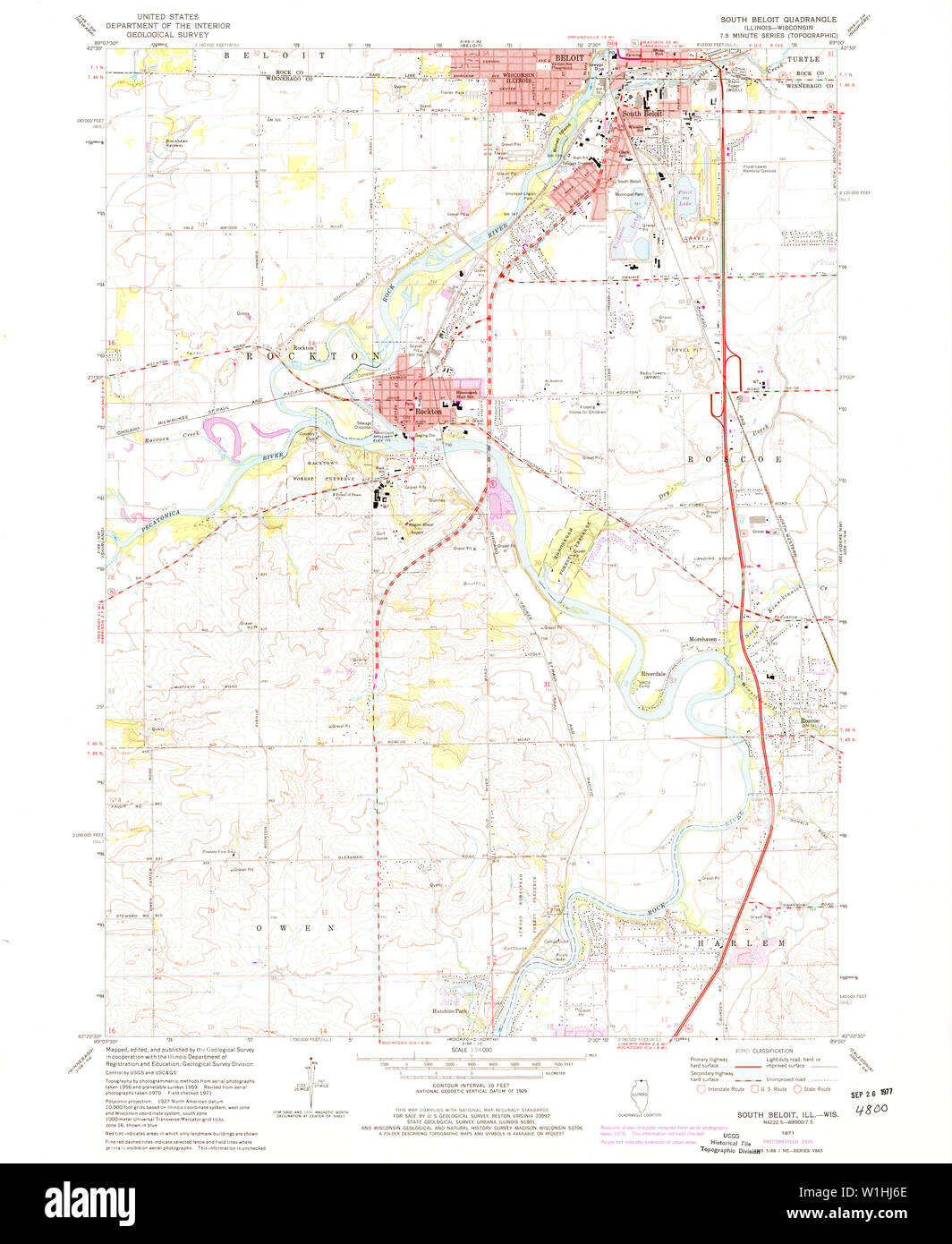 Map of beloit hi-res stock photography and images - Alamy