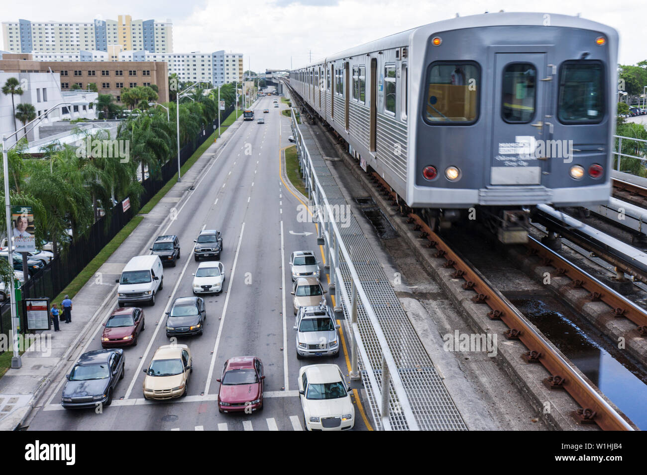 Miami florida metrorail mass transit hi-res stock photography and ...