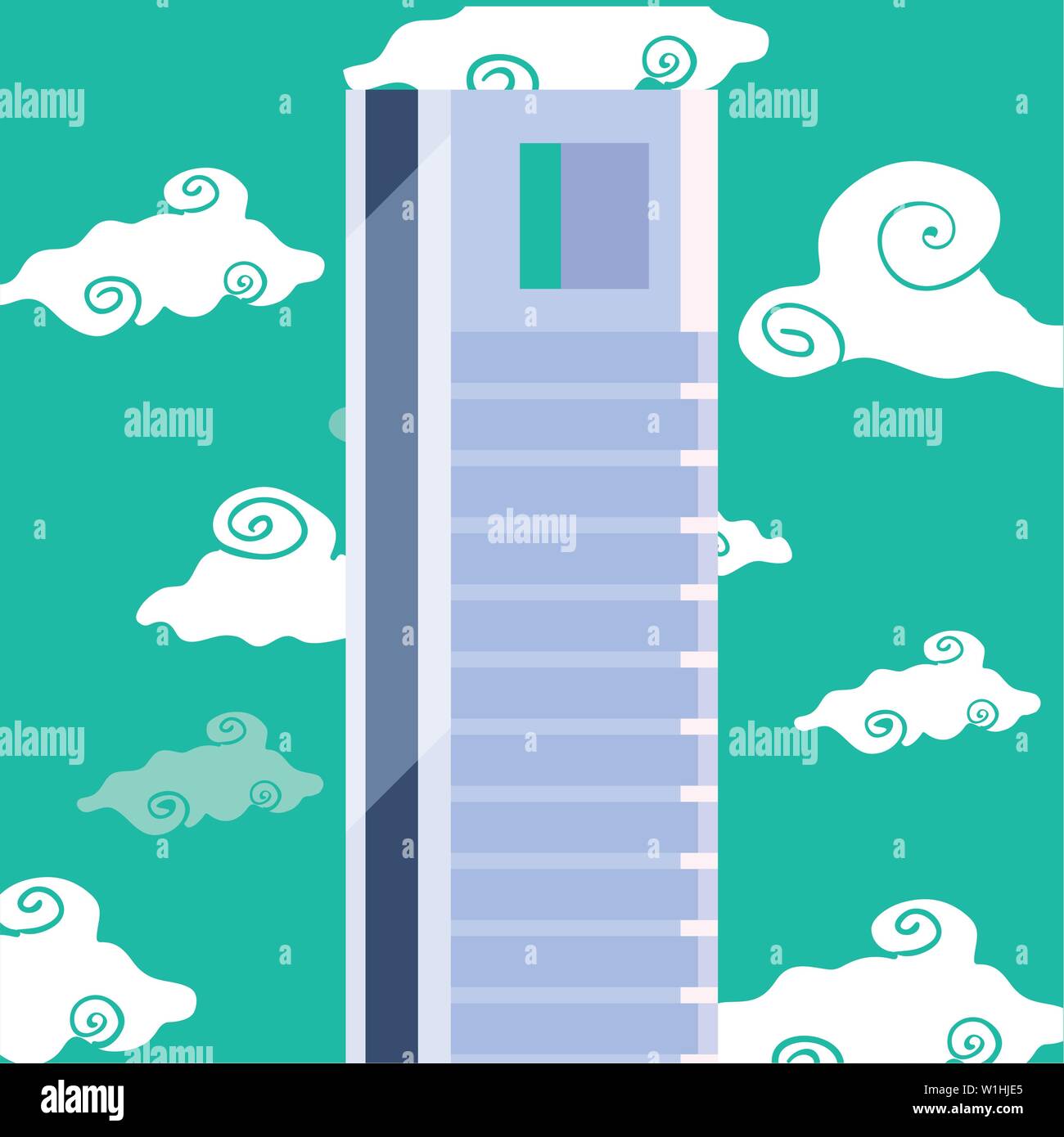 skyscraper urban city sky background vector illustration Stock Vector ...