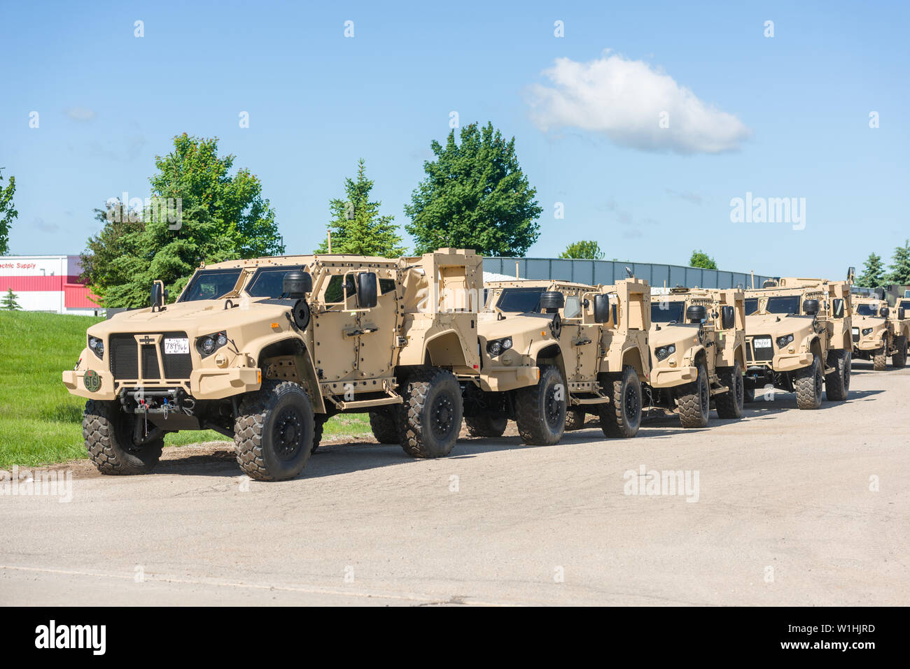 Oshkosh, WI - 10 June 2019: A JLTV Joint Light Tactical Vehicle that ...