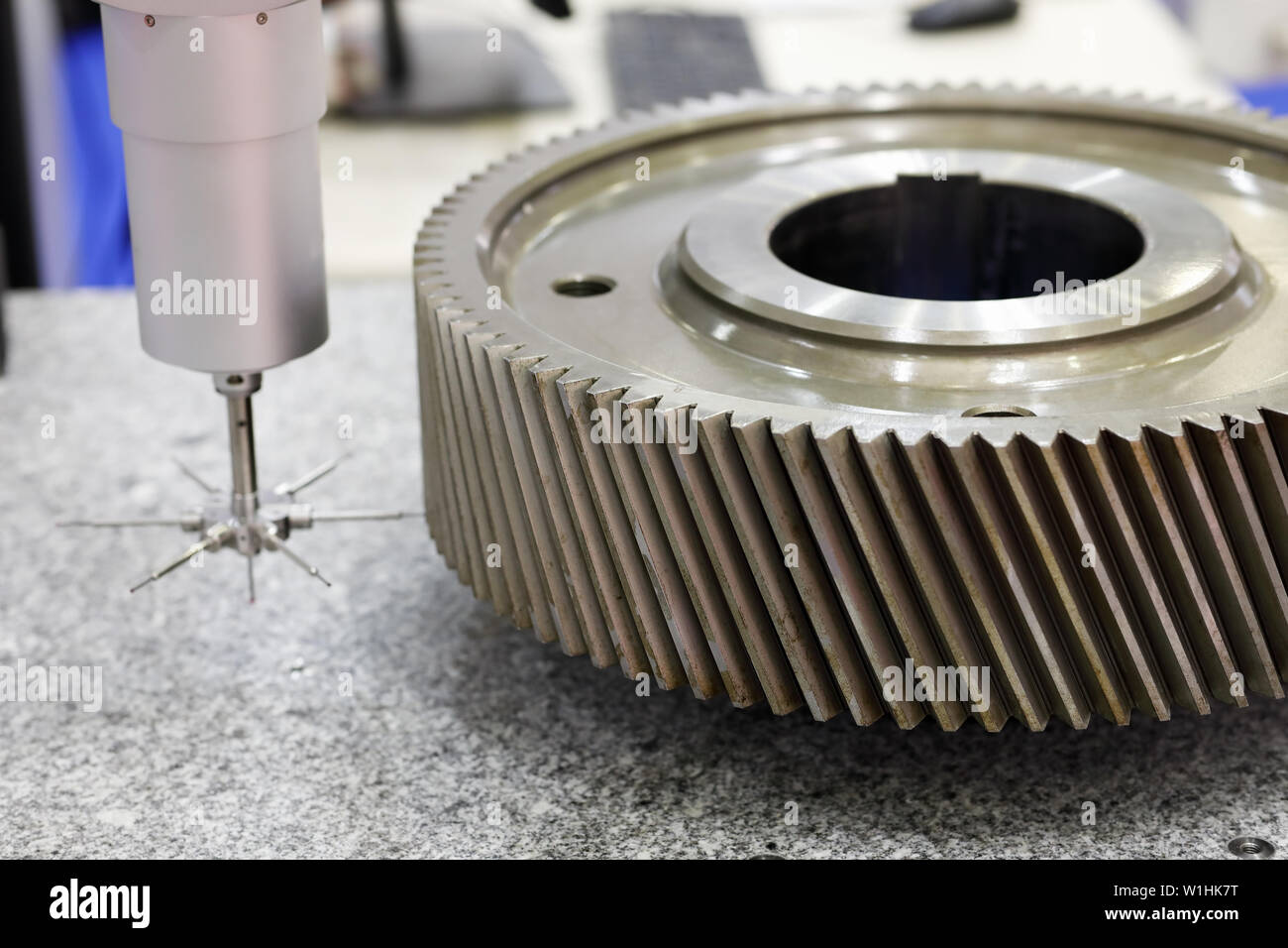 Gear wheel measuring using coordinate measuring machine with touch ...