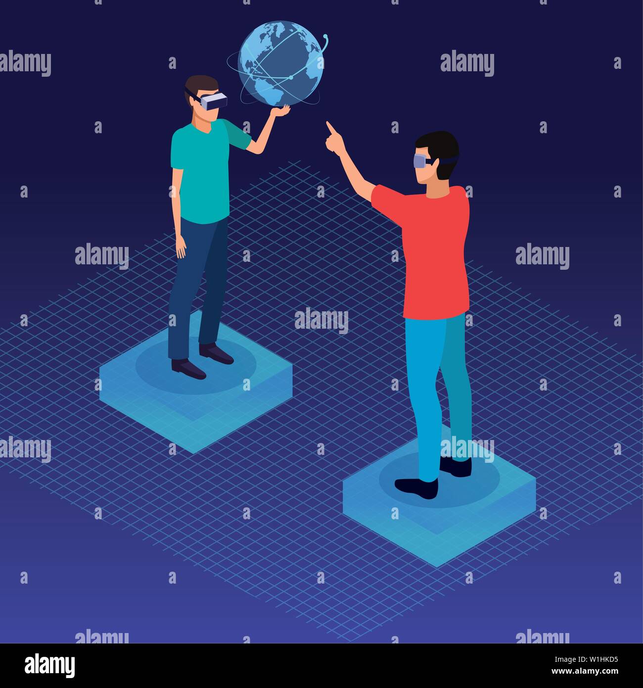 Hologram couple hi-res stock photography and images - Alamy