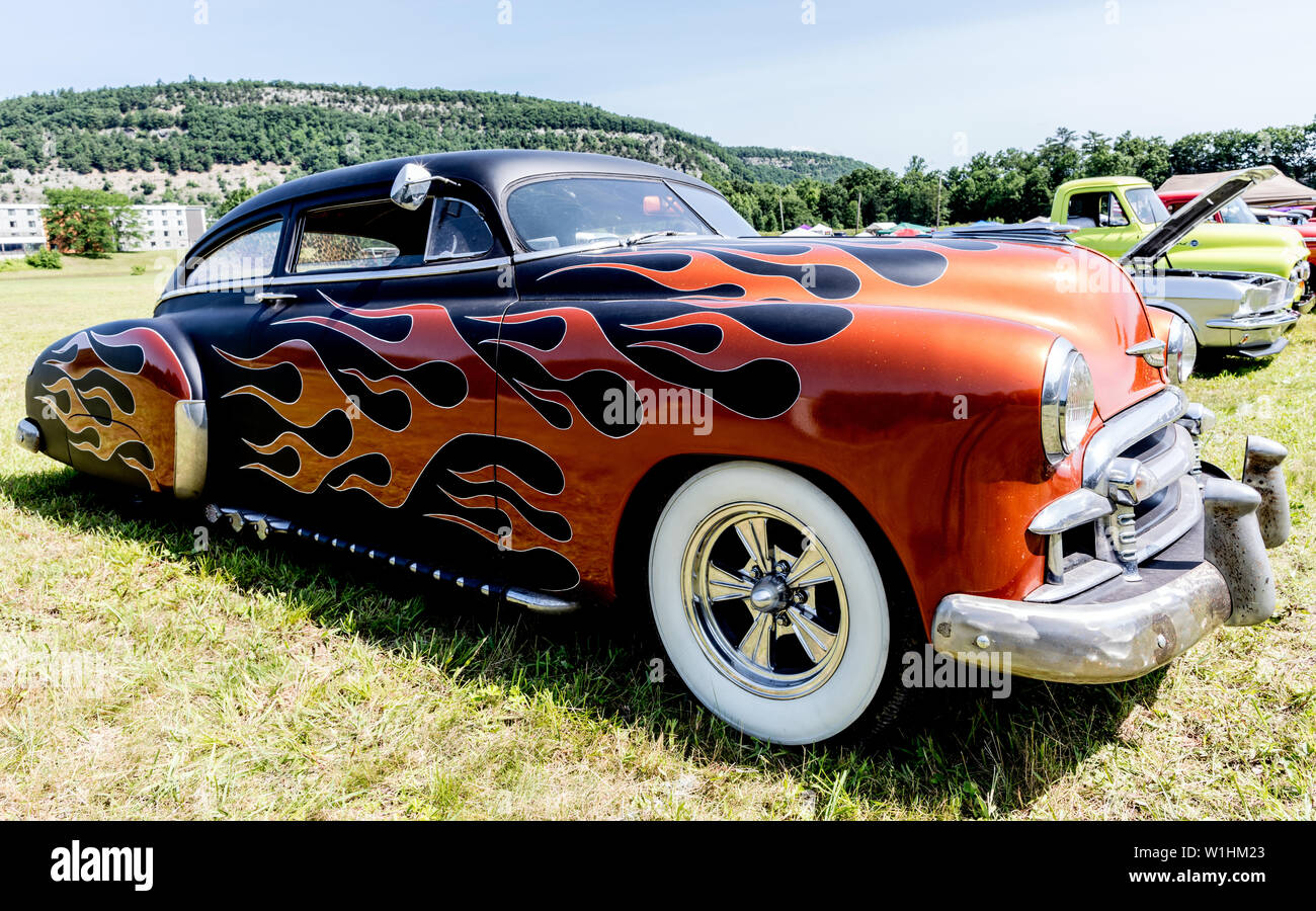 Classic 1950 Chevrolet Skyline Sedan Hotrod New York State USA Stock ...