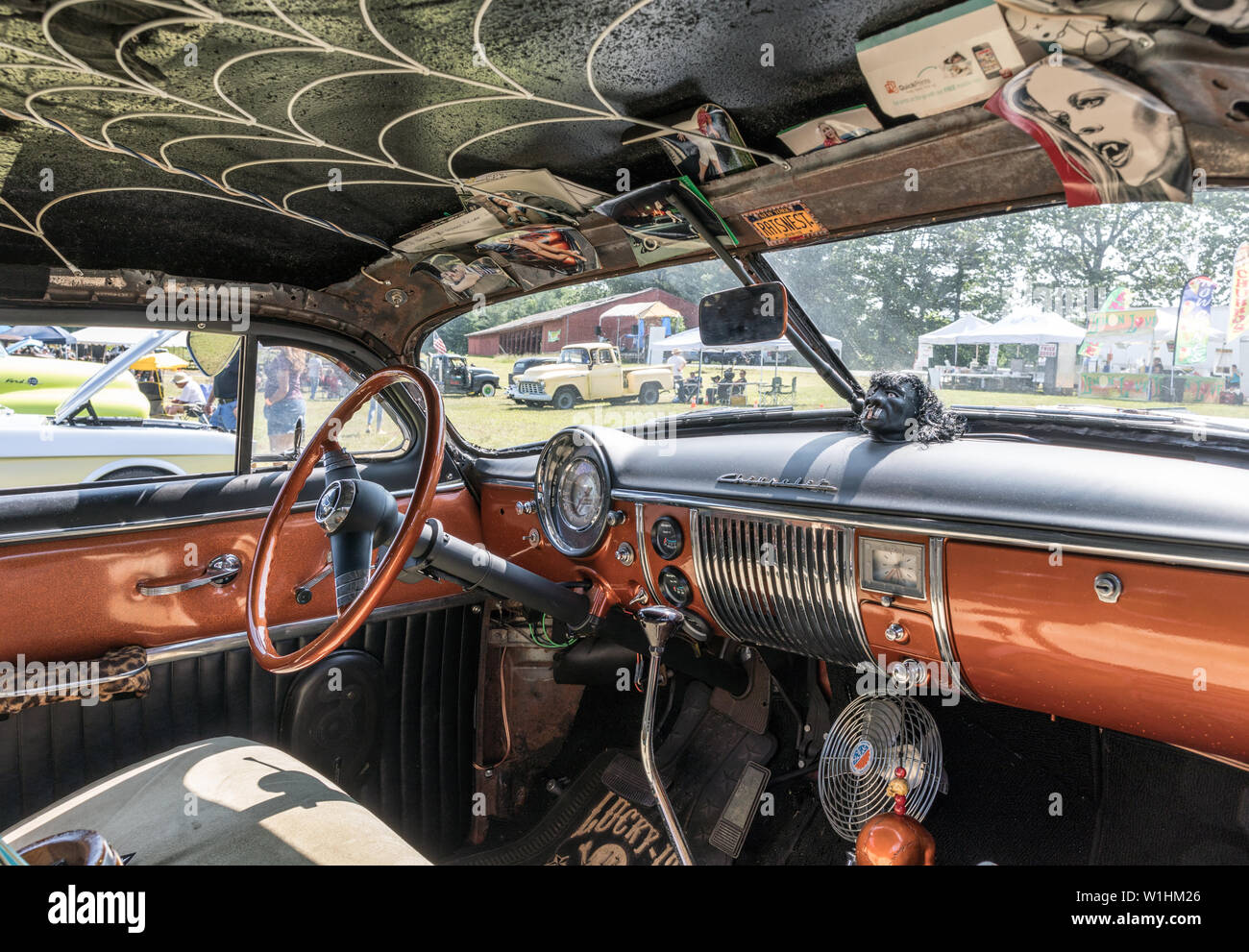 Interior of a Classic 1950 Chevrolet Skyline Sedan Hotrod New York ...