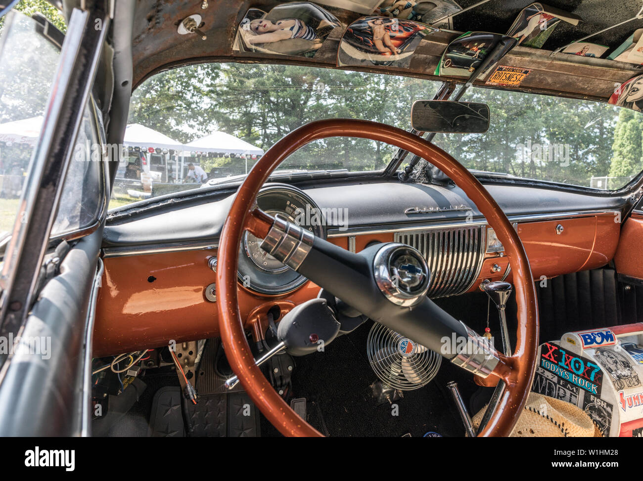Interior of a Classic 1950 Chevrolet Skyline Sedan Hotrod New York ...