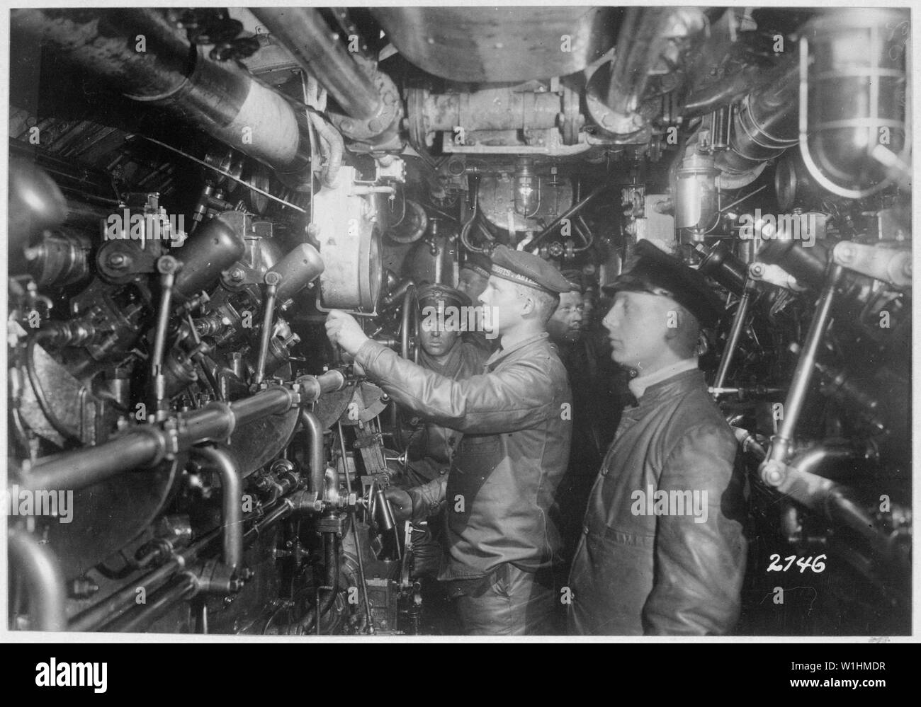 Submarine engine Black and White Stock Photos & Images - Alamy