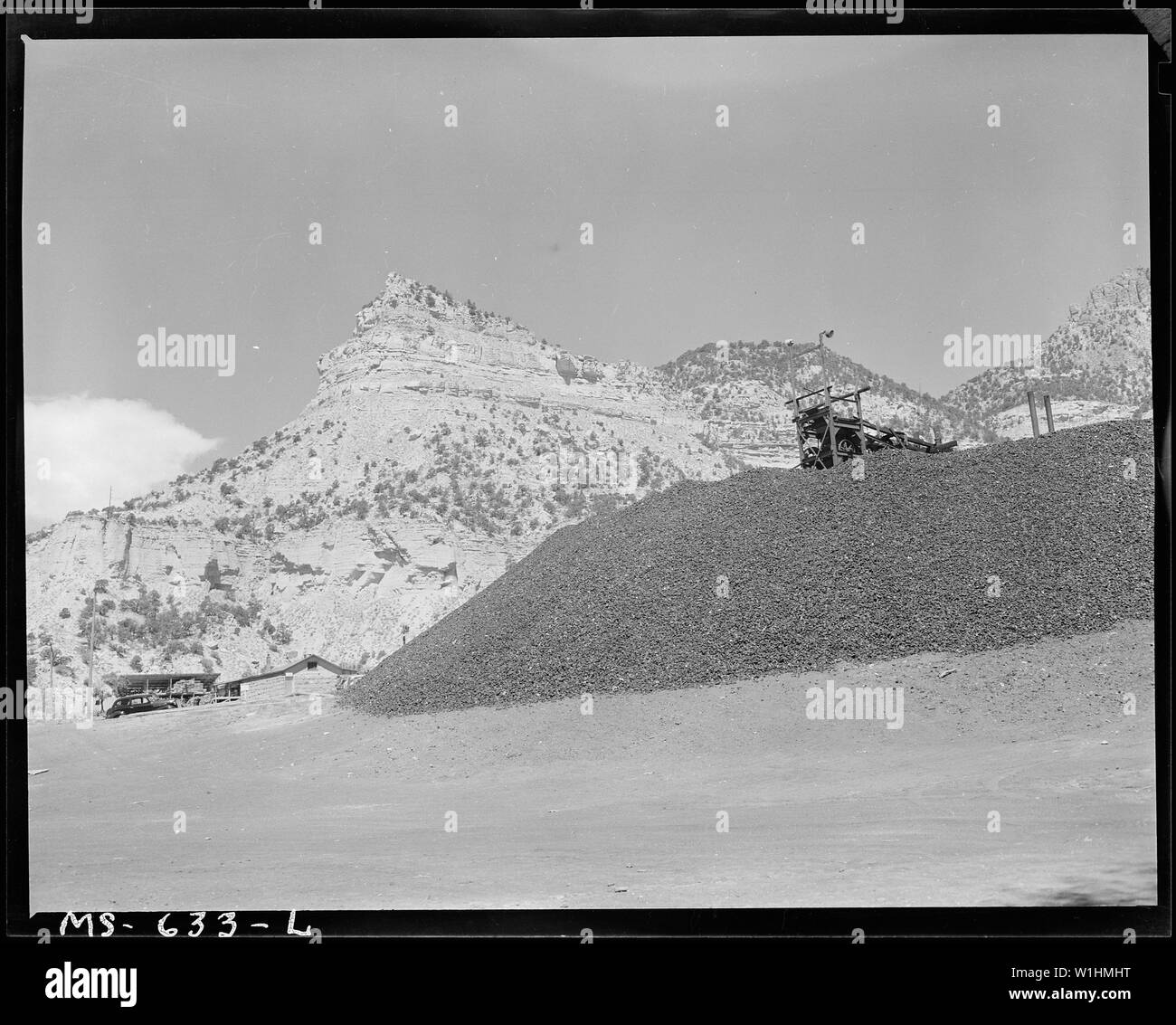 Pile of coal and surrounding country at the mine. Independent Coal ...