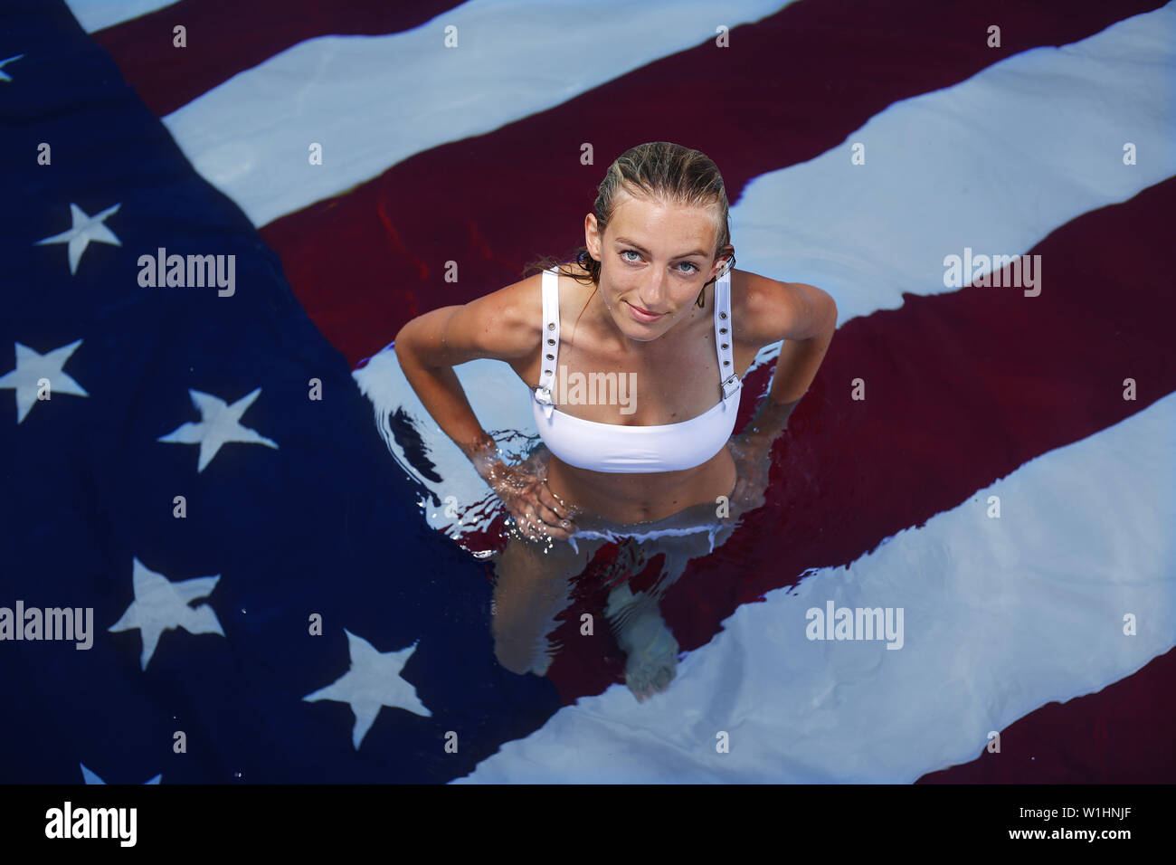 American flag bikini hi-res stock photography and images - Alamy