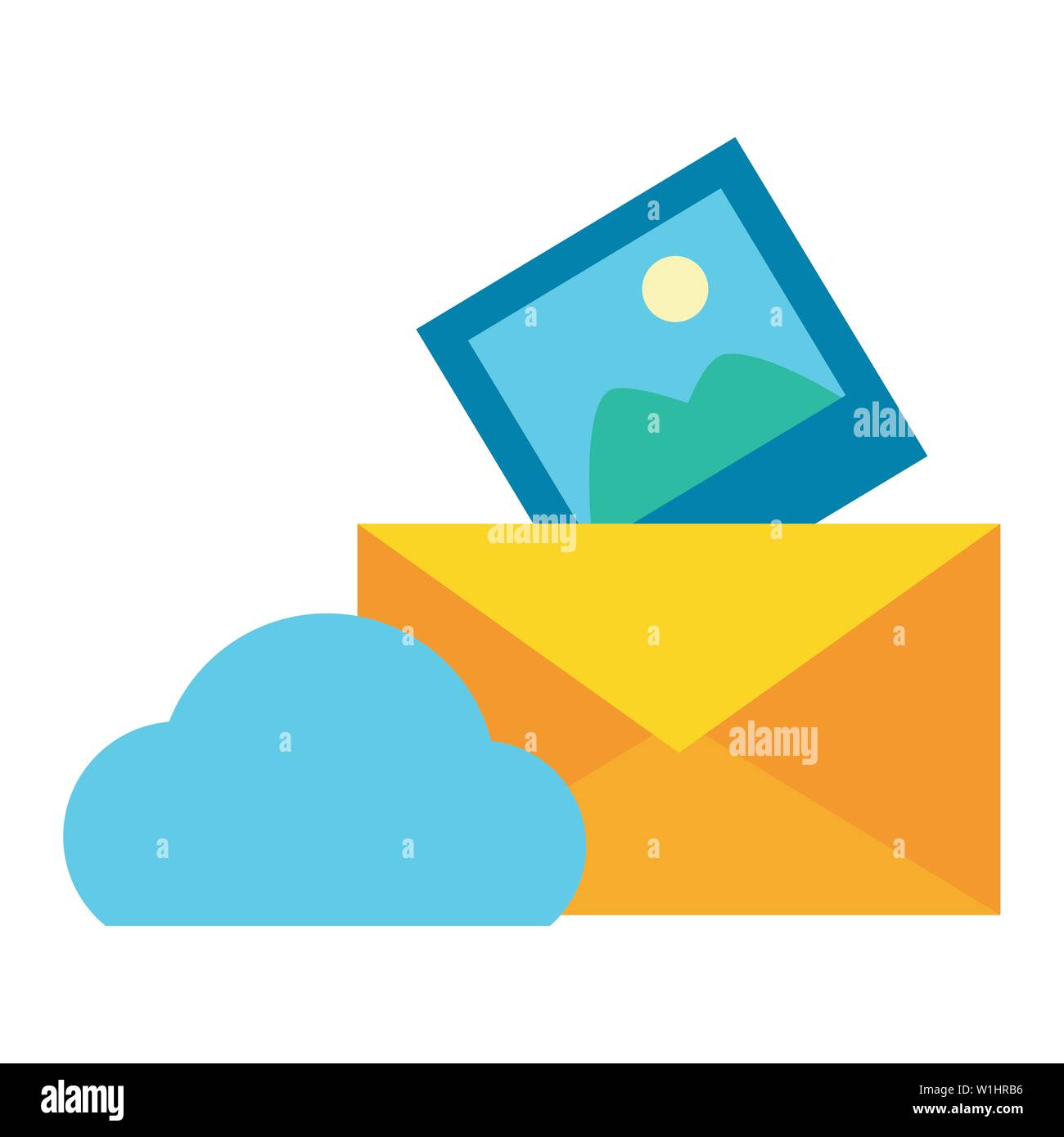 cloud computing send email picture Stock Vector Image & Art - Alamy