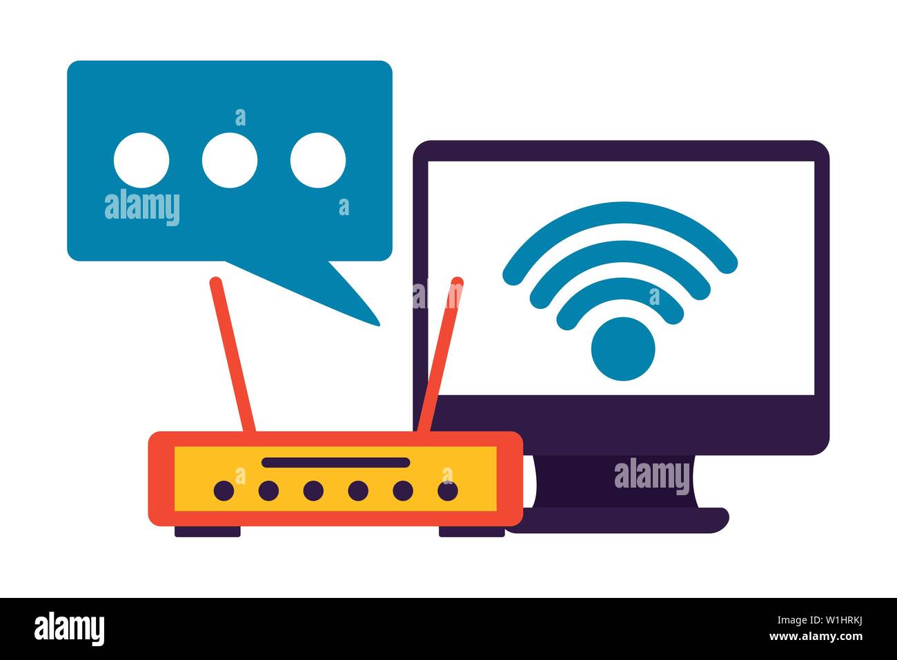 wifi internet connection Stock Vector Image & Art - Alamy