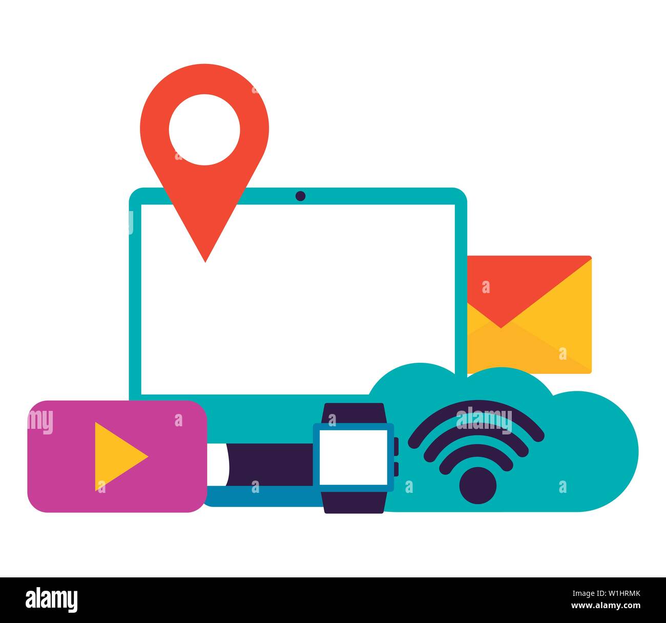 wifi internet connection Stock Vector Image & Art - Alamy