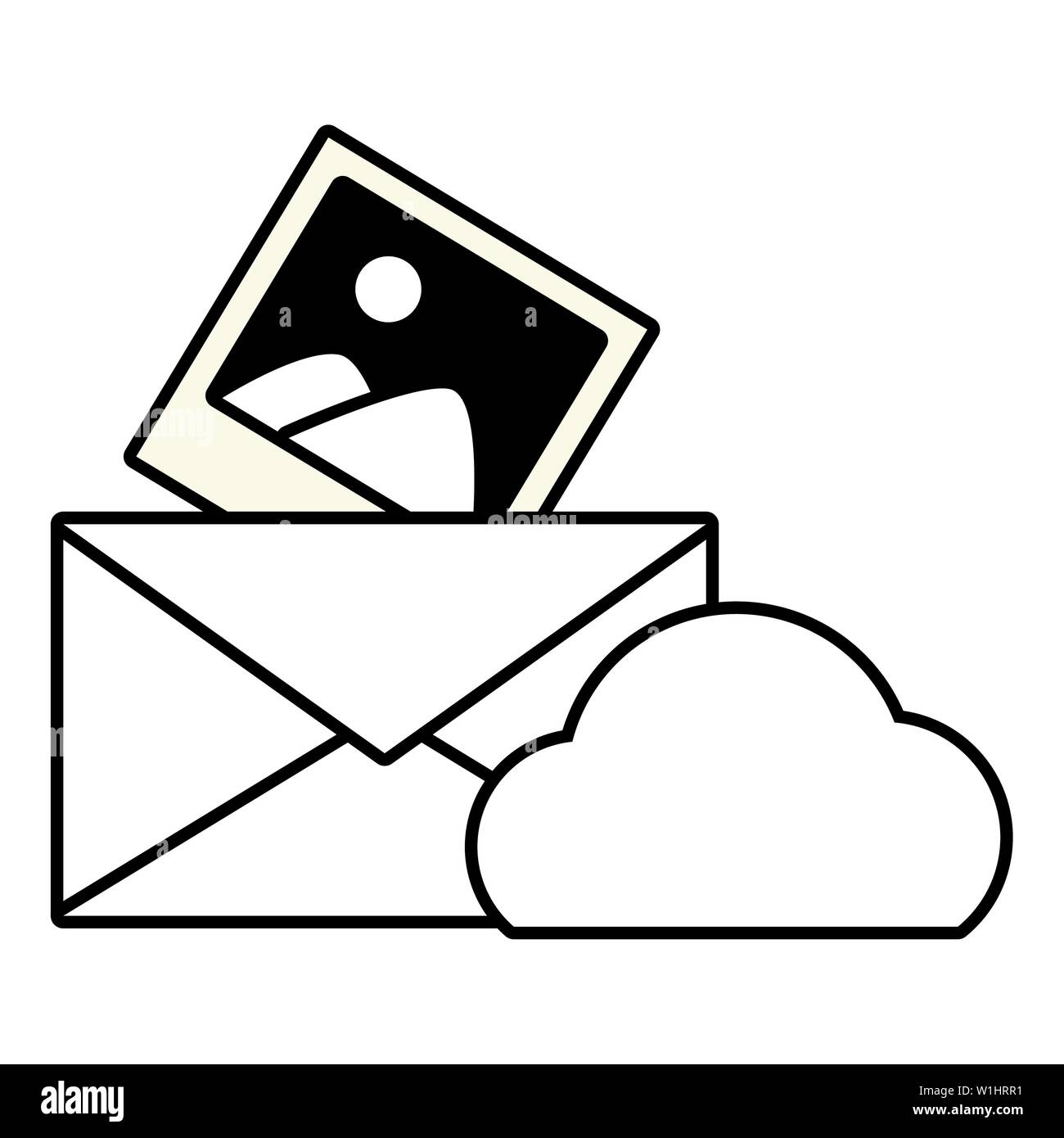 cloud computing send email picture Stock Vector Image & Art - Alamy