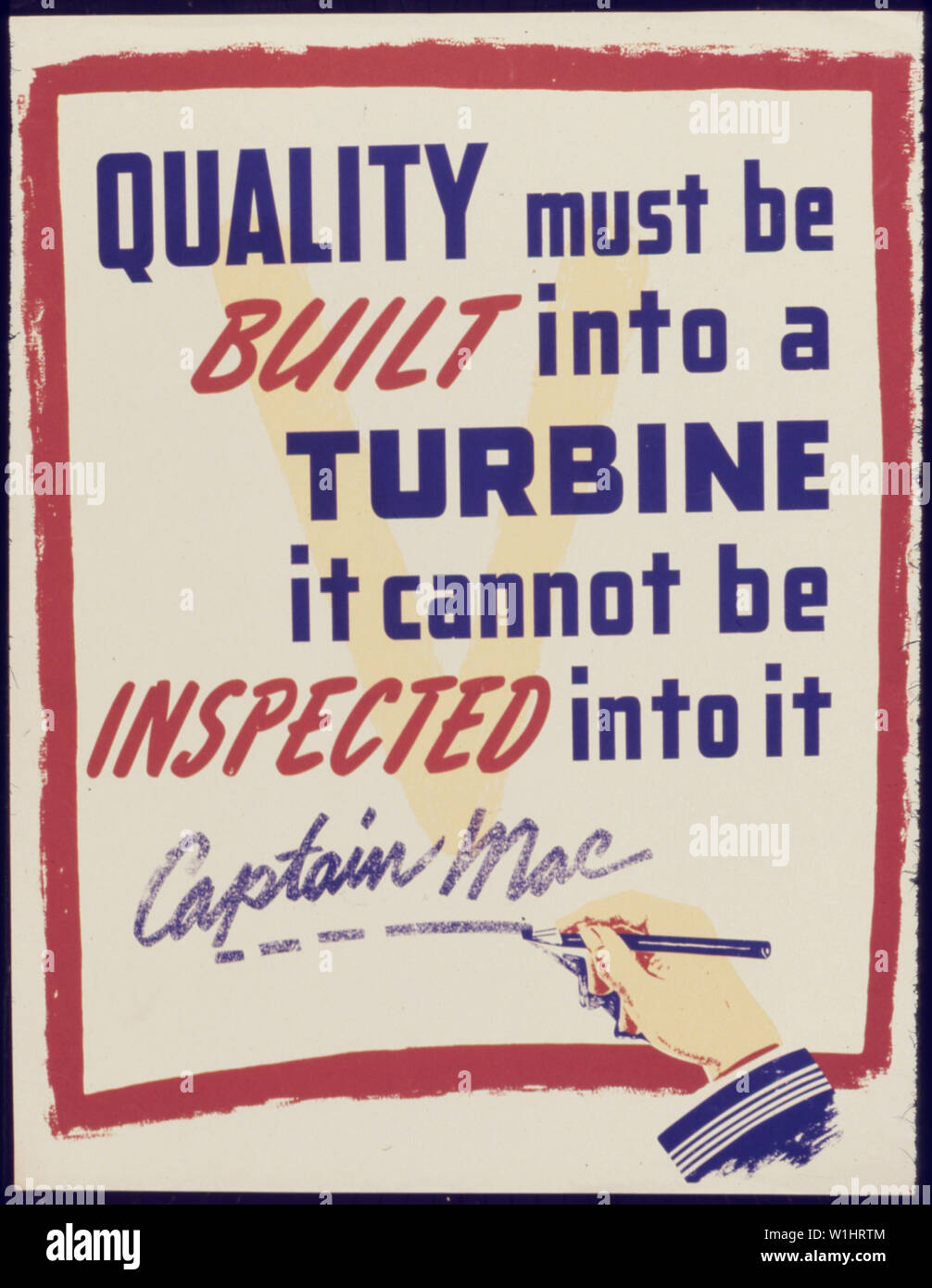 Quality must be built into a turbine. It cannot be inspected into it ...