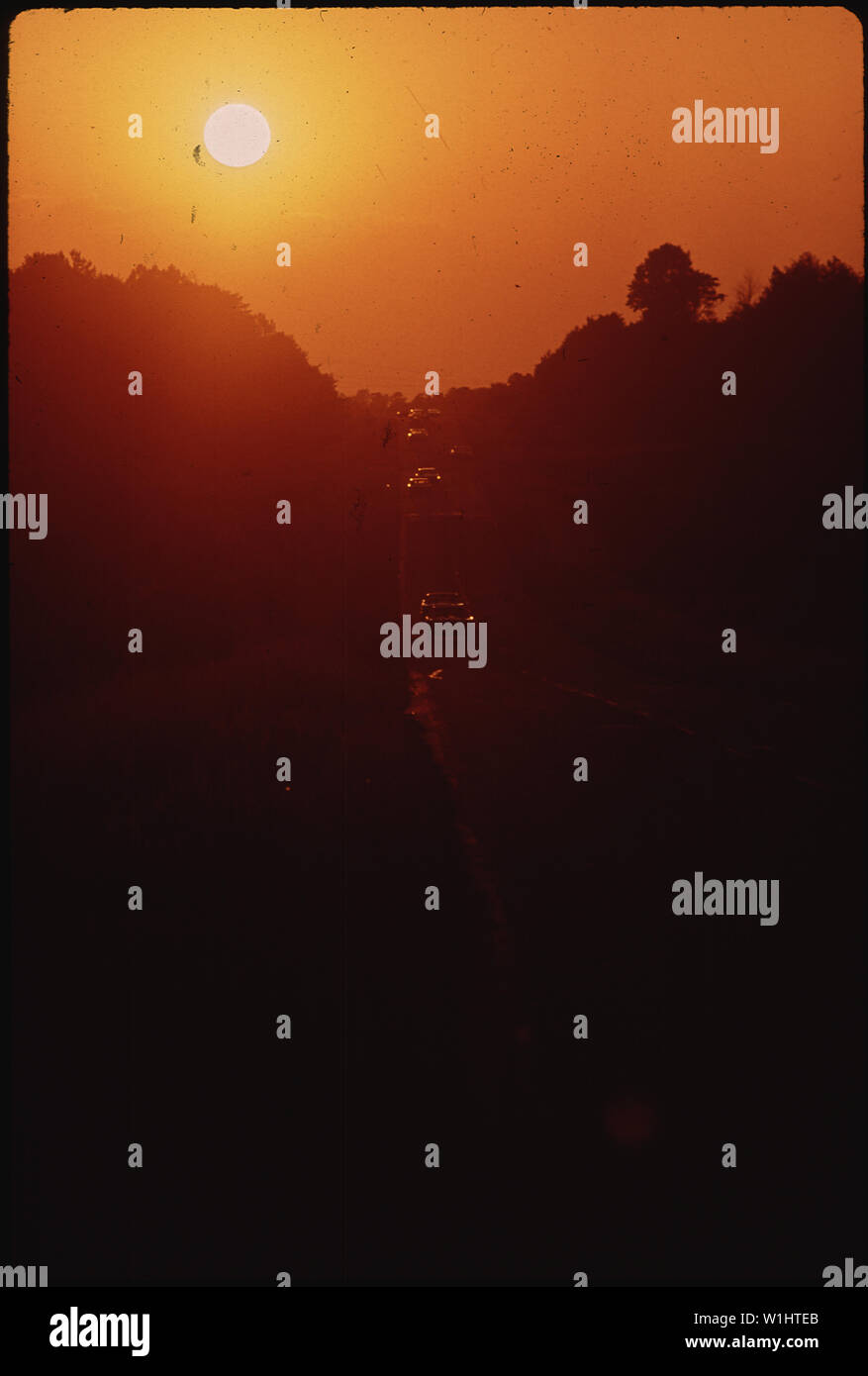 RED-ORANGE SMOKE OF THE STEEL PLANTS GIVES BIRMINGHAM ITS DRAMATIC ...