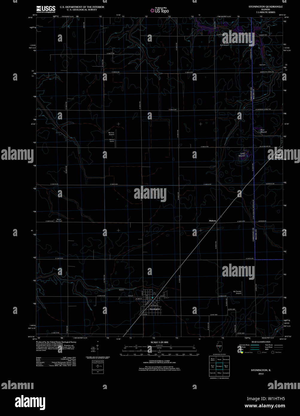 Map of stonington hi-res stock photography and images - Alamy