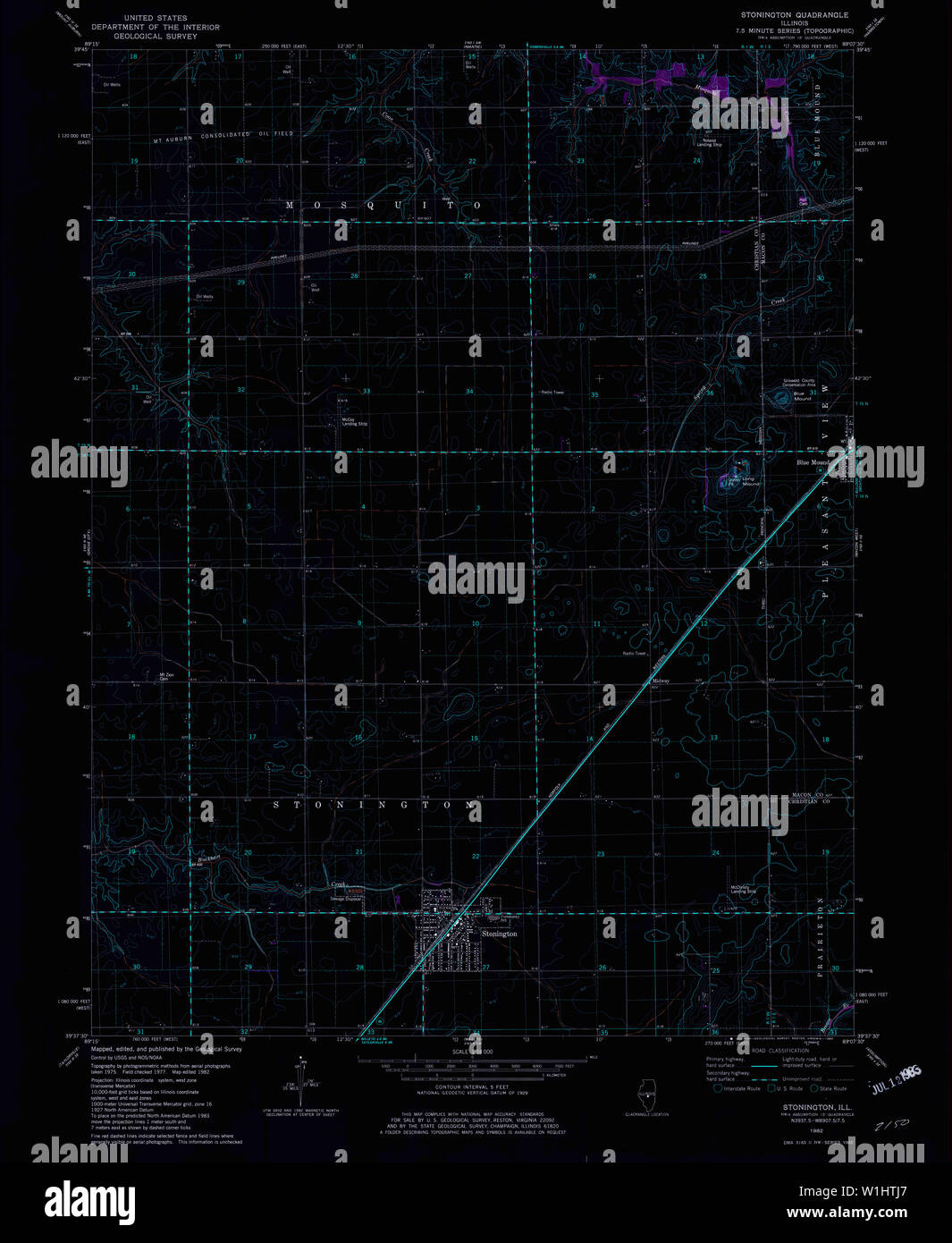 Map of stonington hi-res stock photography and images - Alamy