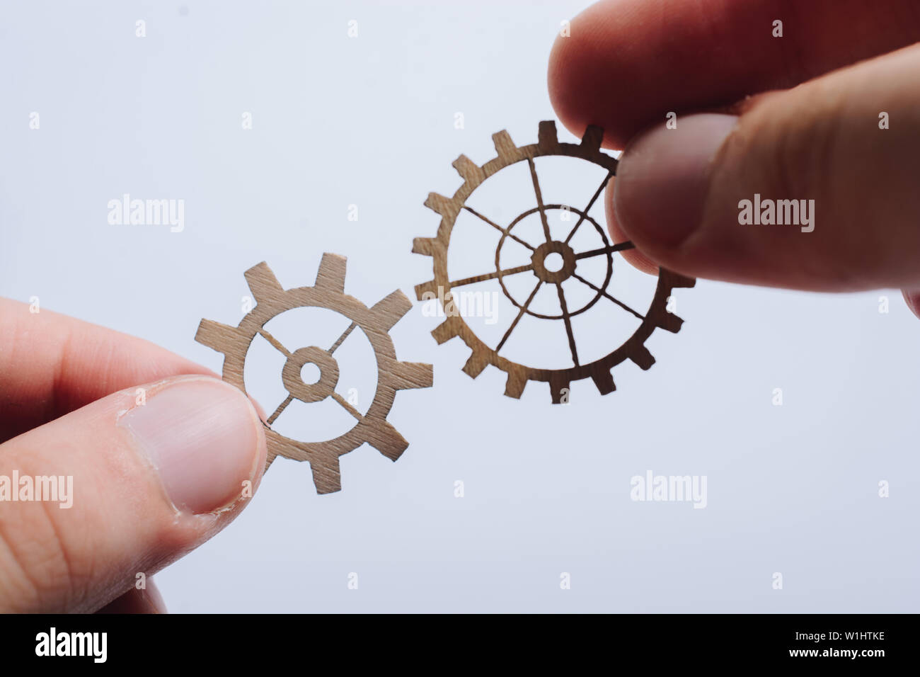 The concept of business processes and ideas with gear wheels Stock ...